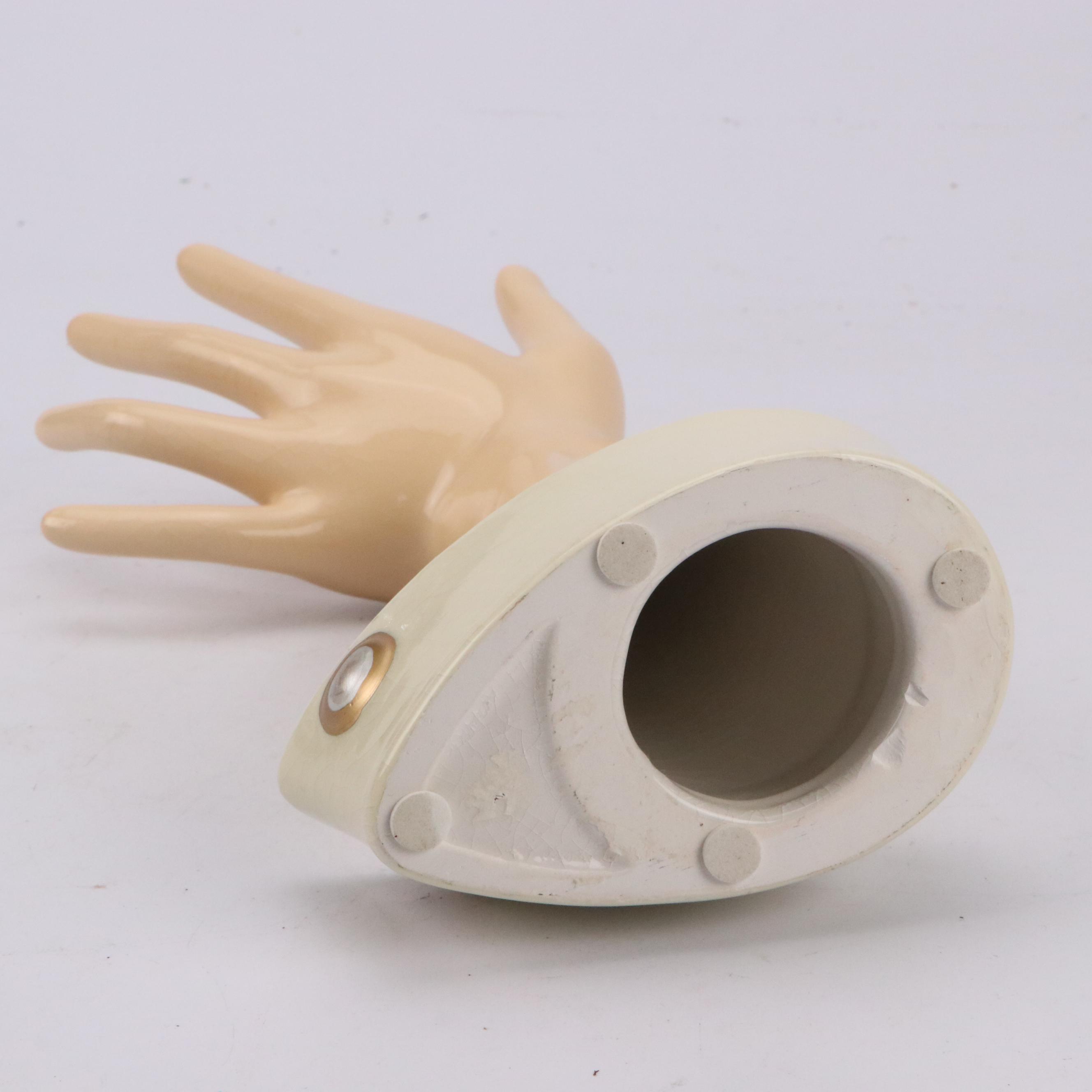 Ceramic Hand Form Jewelry Tree | EBTH