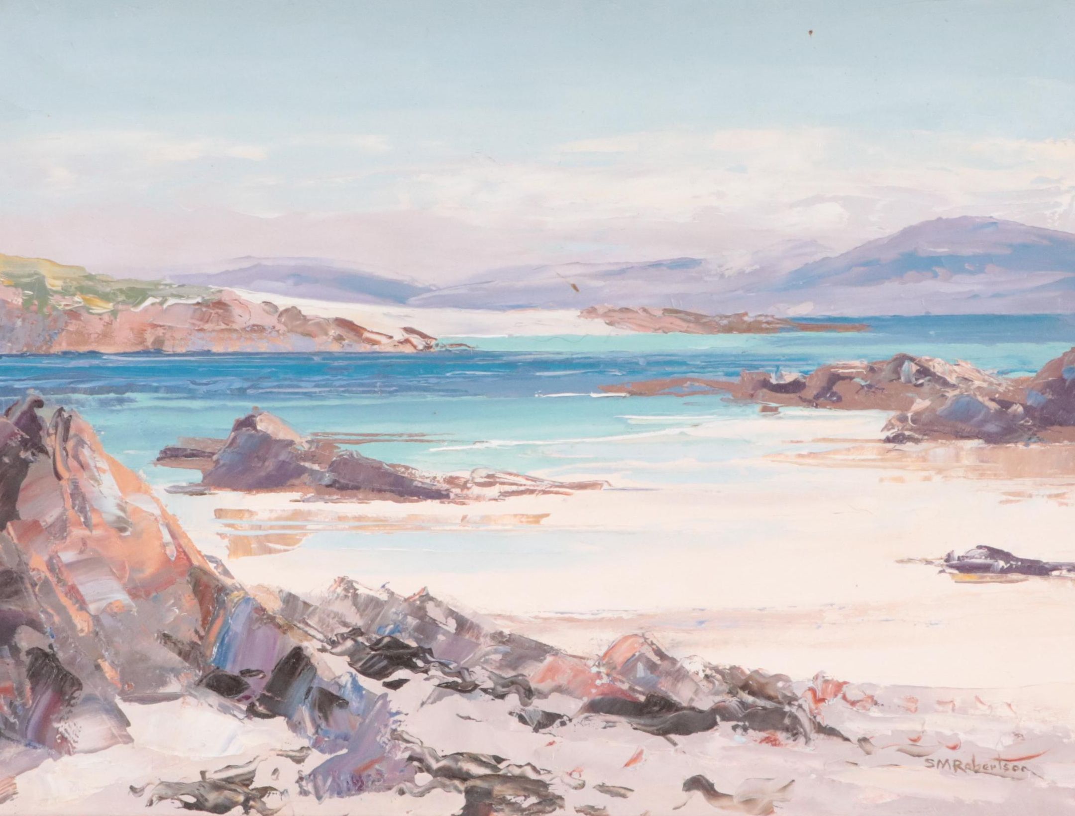 Sheila MacLeod Robertson Palette Knife Oil Painting "Isle of Iona ...
