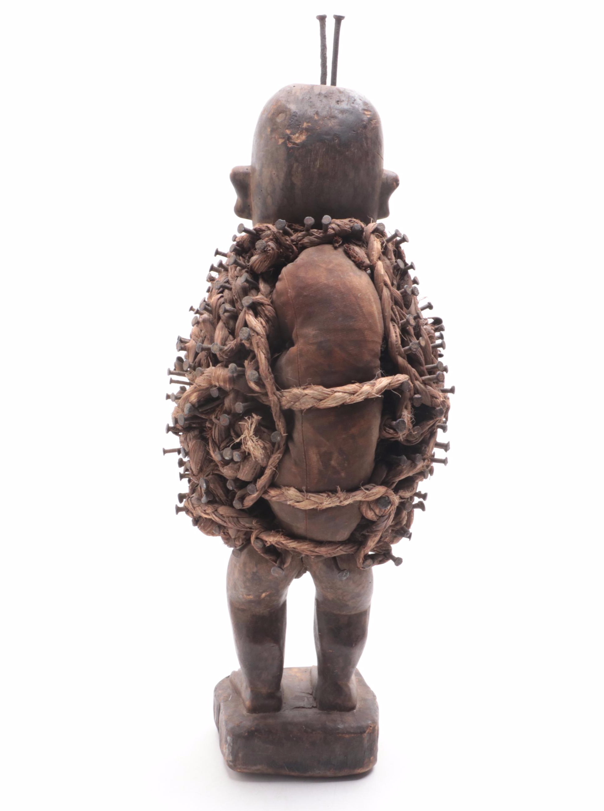 Kongo-Yombe "Nkisi Nkondi" Power Fetish Figure, Central Africa | EBTH