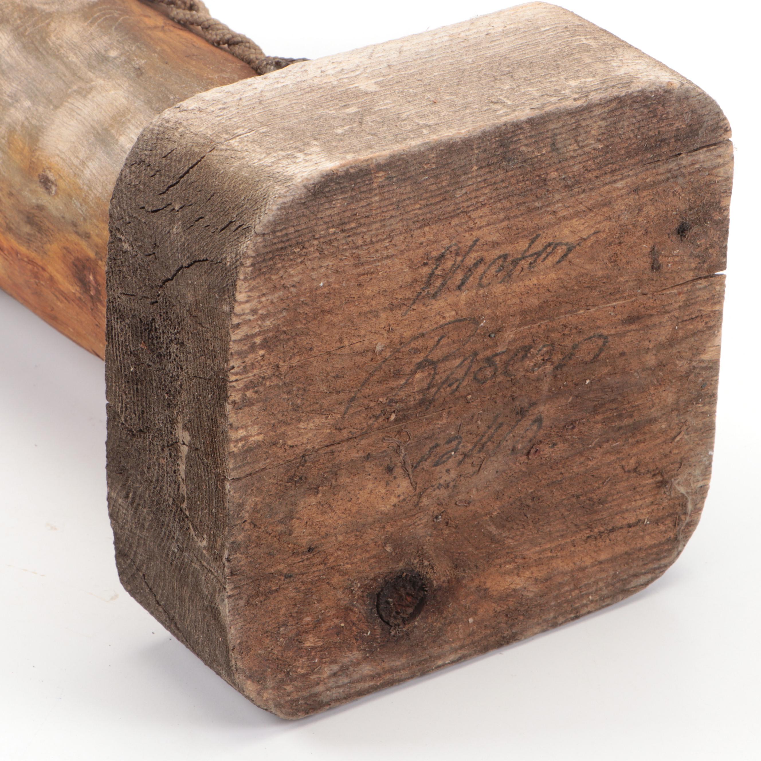 Hector Rascon Sign Folk Art St. Francis of Assisi Hand-Carved Wooden ...