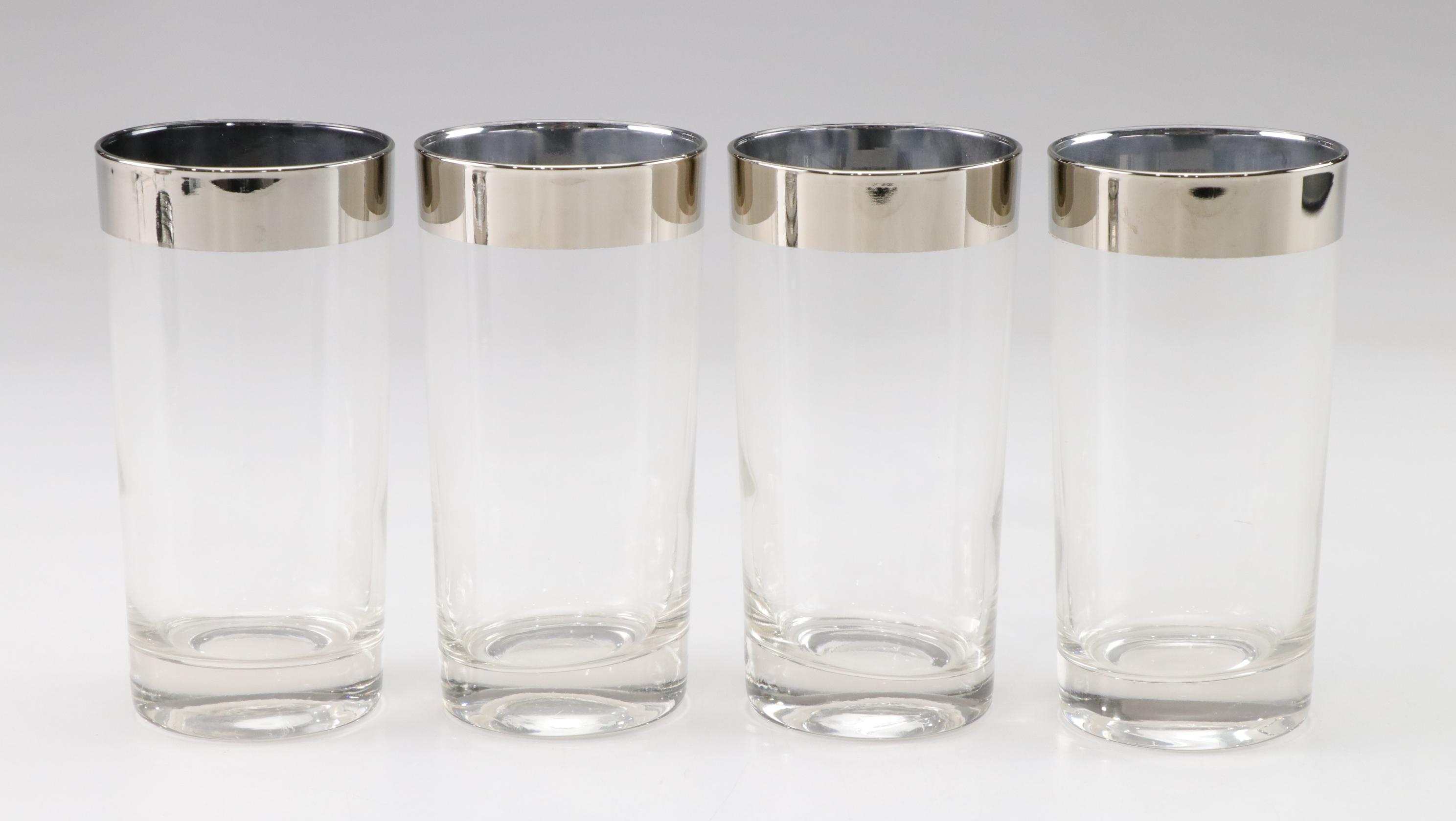 Mid Century Modern Dorothy Thorpe Style Highball Set with Carrying Rack ...