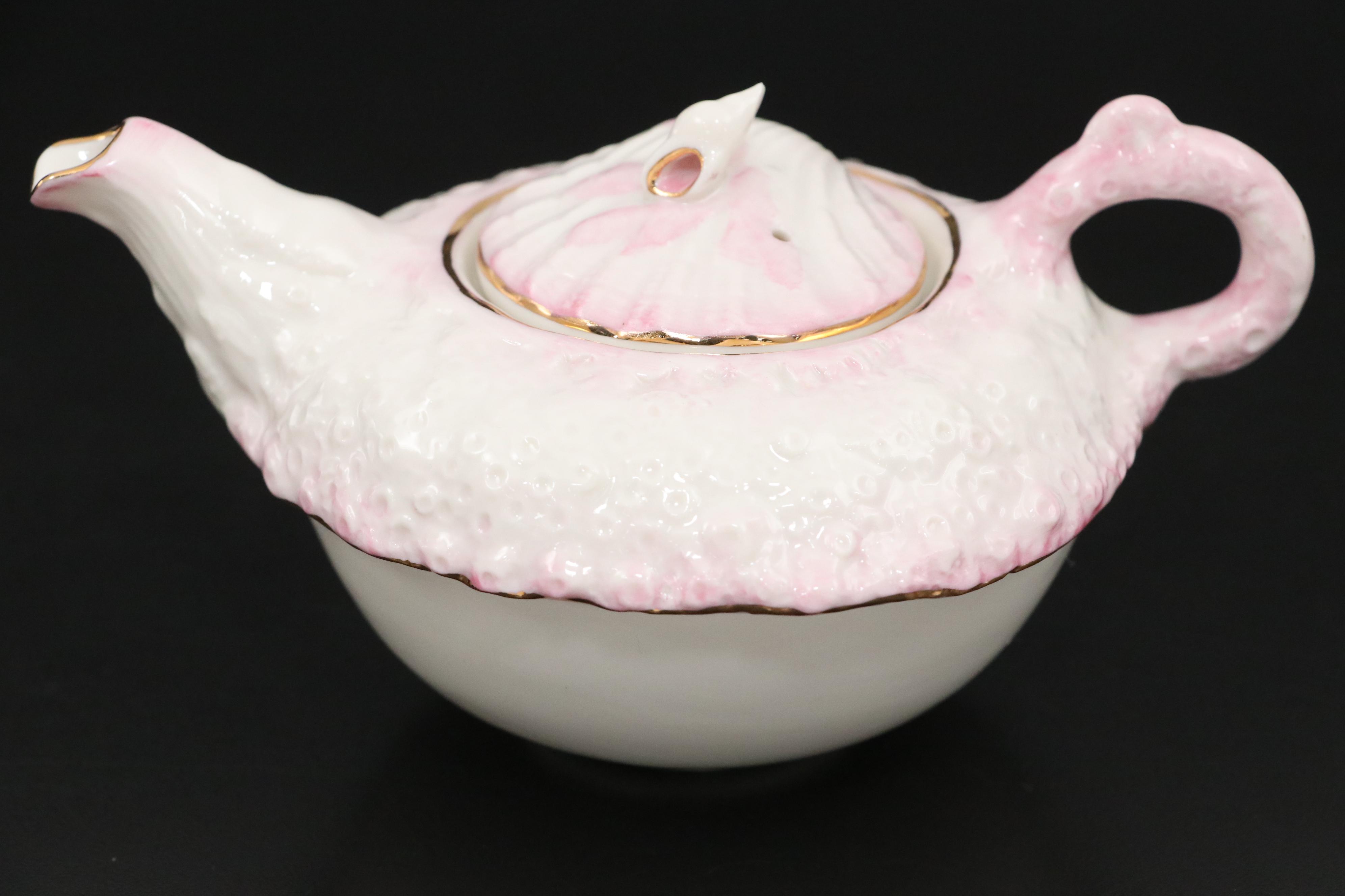 Belleek Porcelain "Neptune" Tea for One, 20th Century | Everything But ...