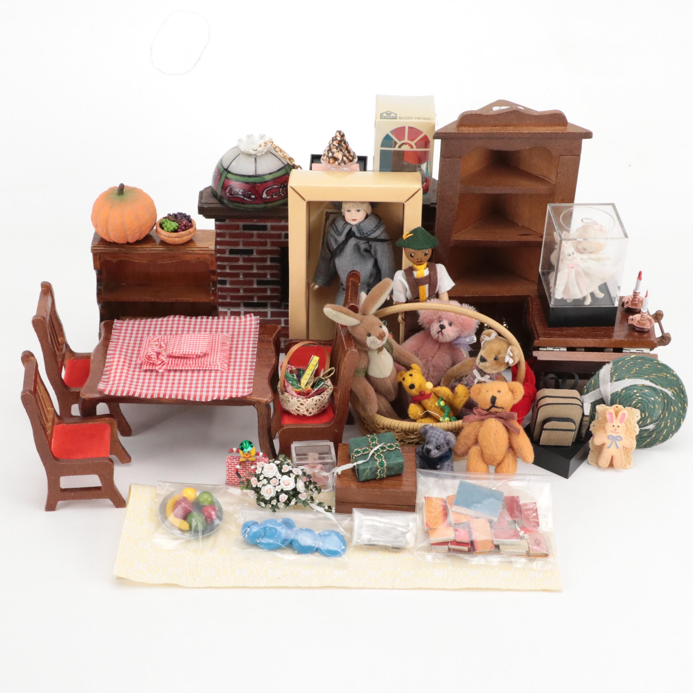 Heidi Ott Miniature Doll with More Miniatures, Including Coca-Cola ...