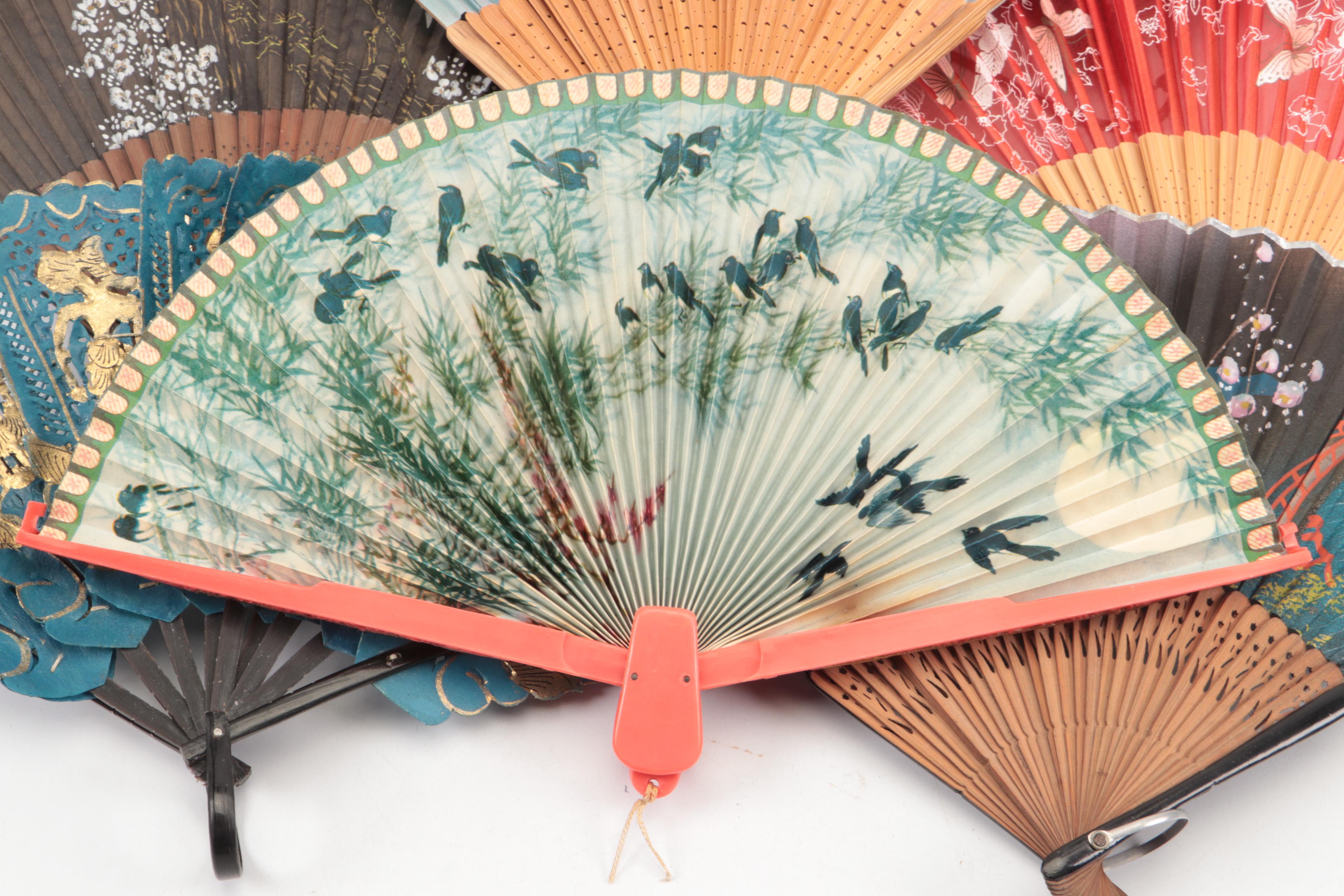 Chinese, Japanese and Indonesian Hand Fan Collection | Everything But ...