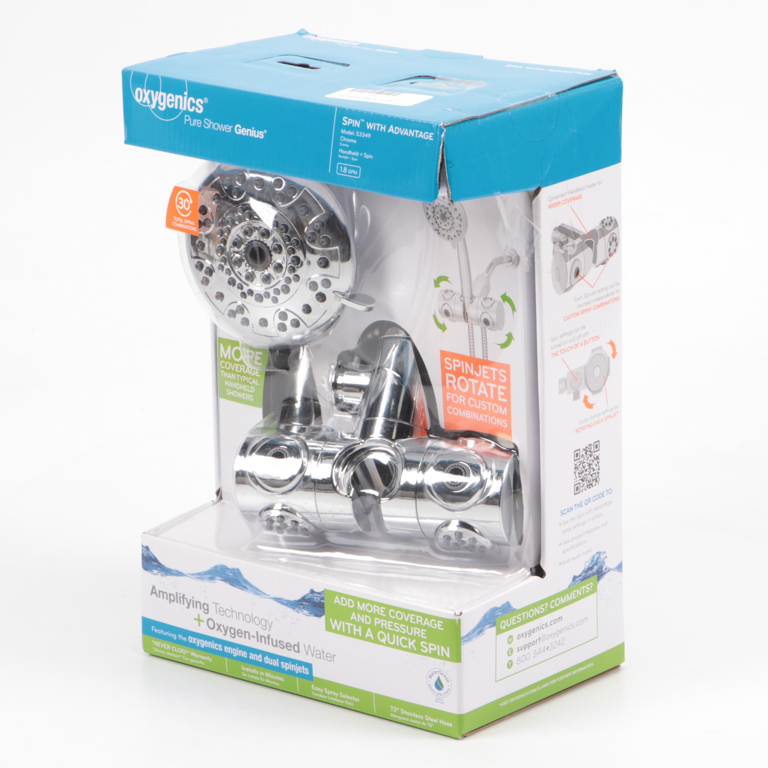 Oxygenix Hand-Held Showerhead with 30 Spray Combinations | Everything ...