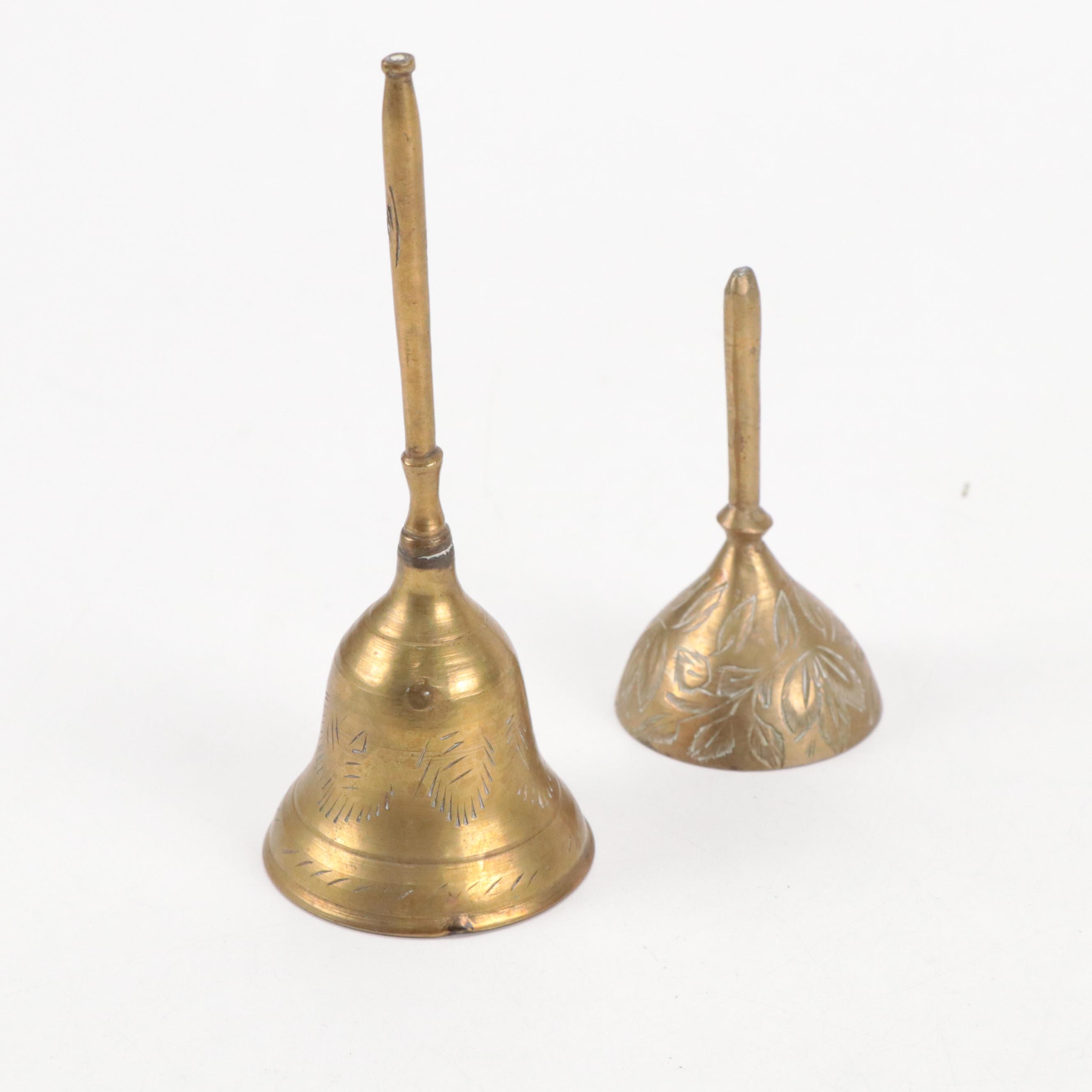 Bevin Brass Patio Bell with Indian Style Engraved Bells and More Brass ...