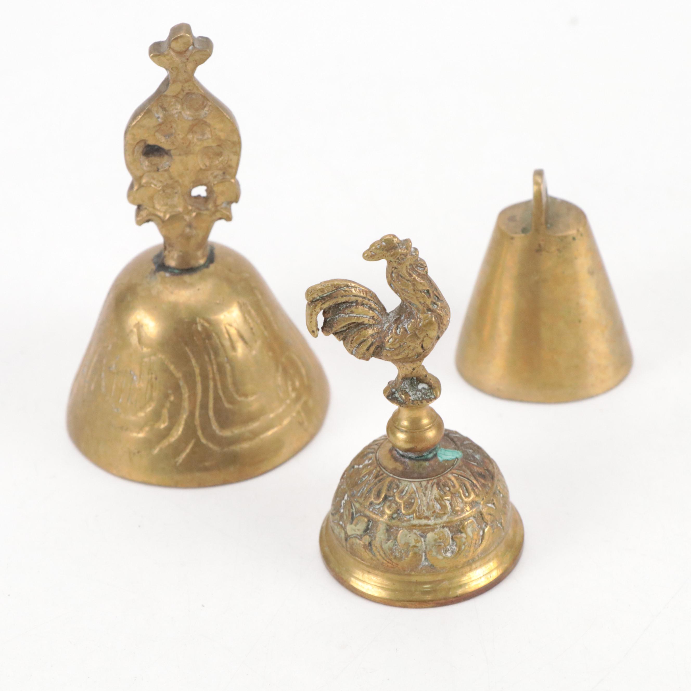 Bevin Brass Patio Bell with Indian Style Engraved Bells and More Brass ...