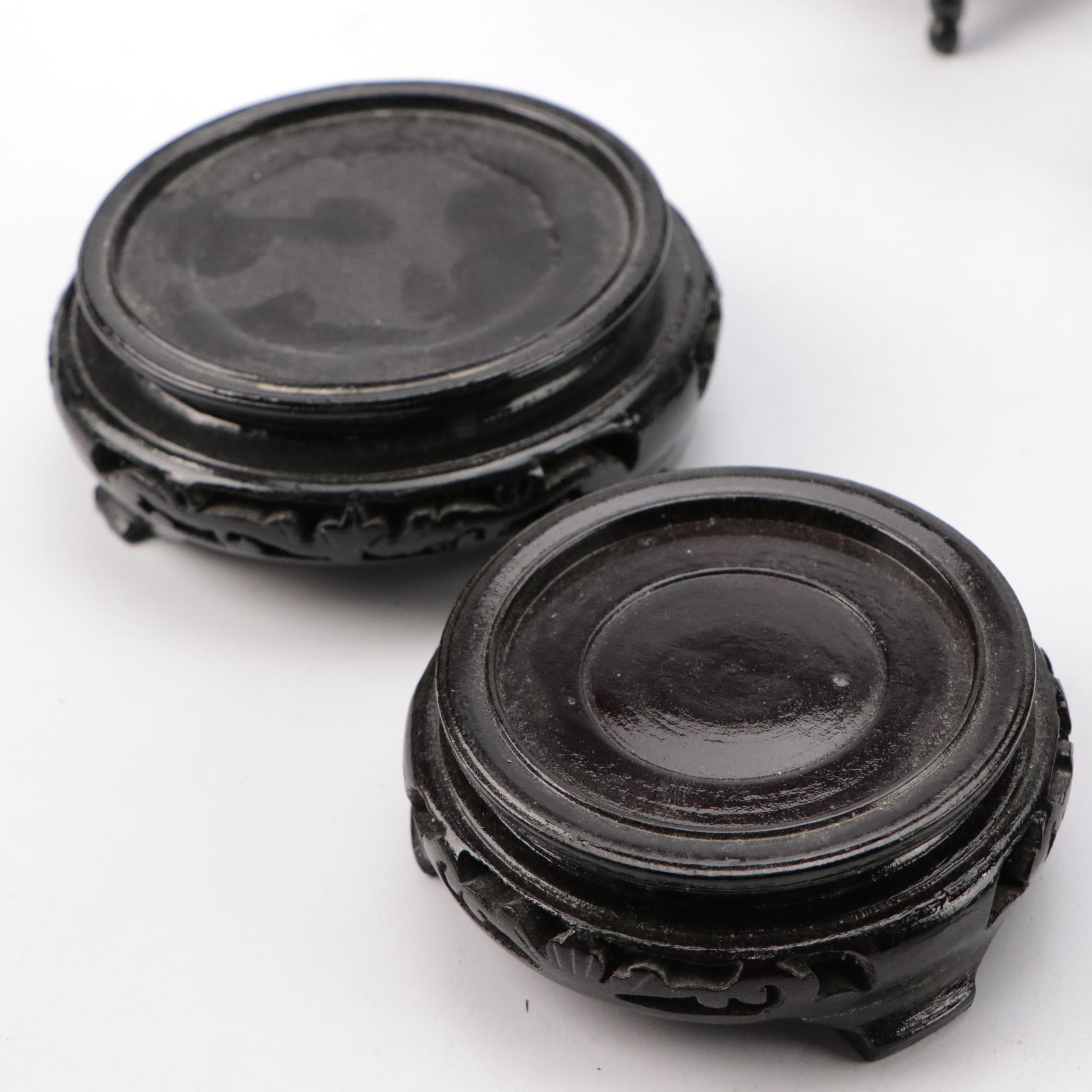 Carved Wood Vase Bases and Plate Stands | Everything But The House