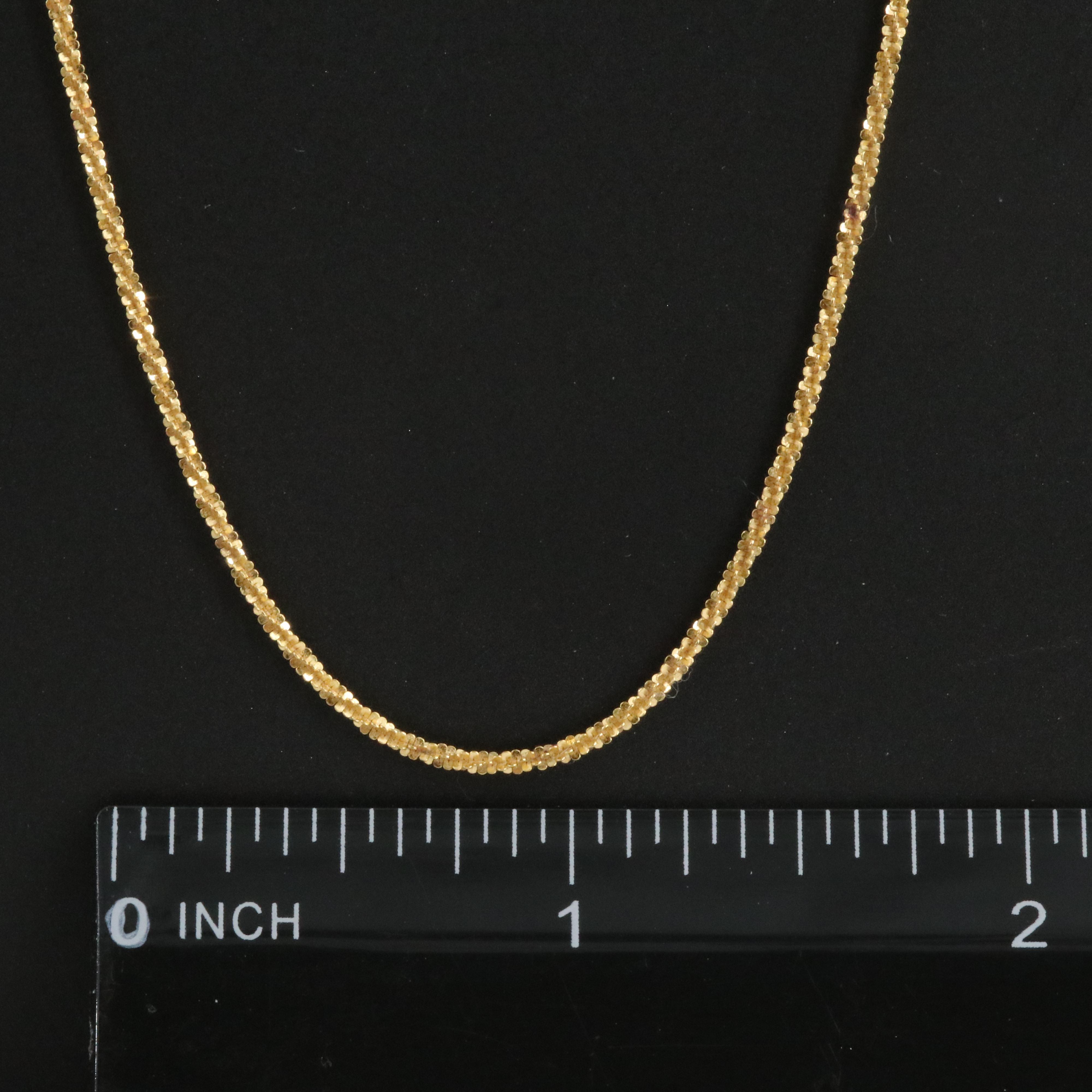 Italian 14K Sparkle Chain Necklace | Everything But The House