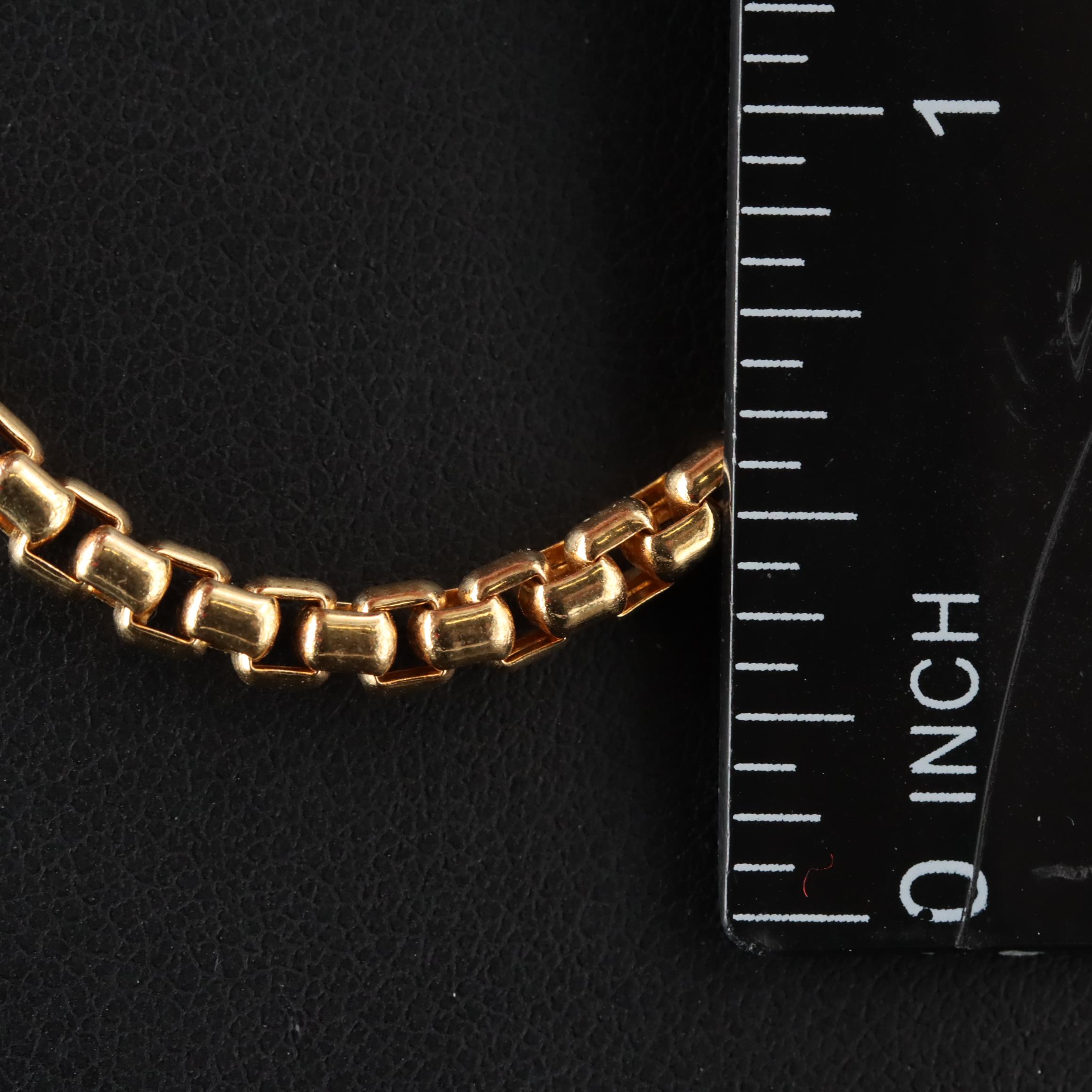 14K Box Chain Necklace | Everything But The House