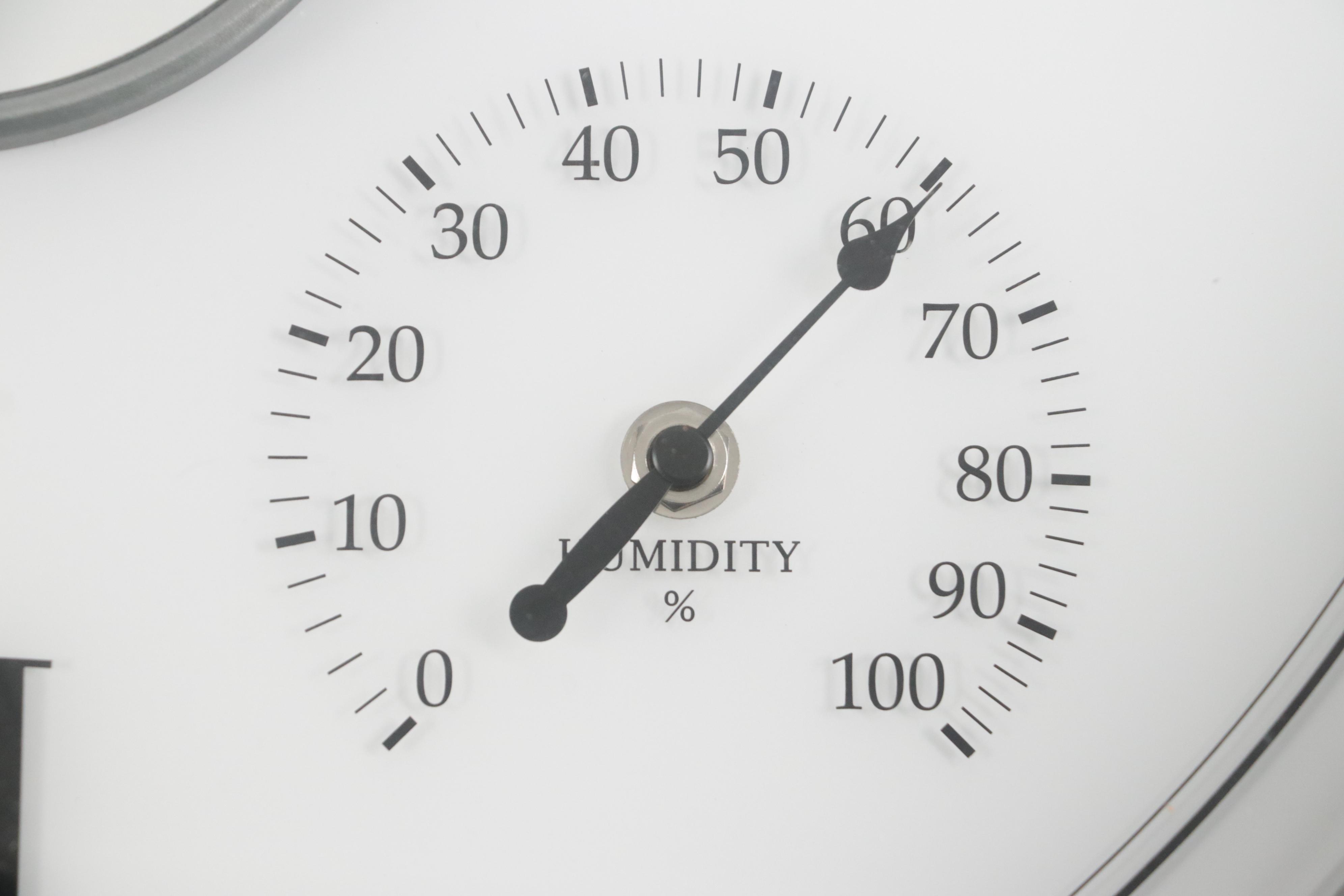 Frontgate Illuminated Outdoor Wall Clock with Thermostat and Humidity ...