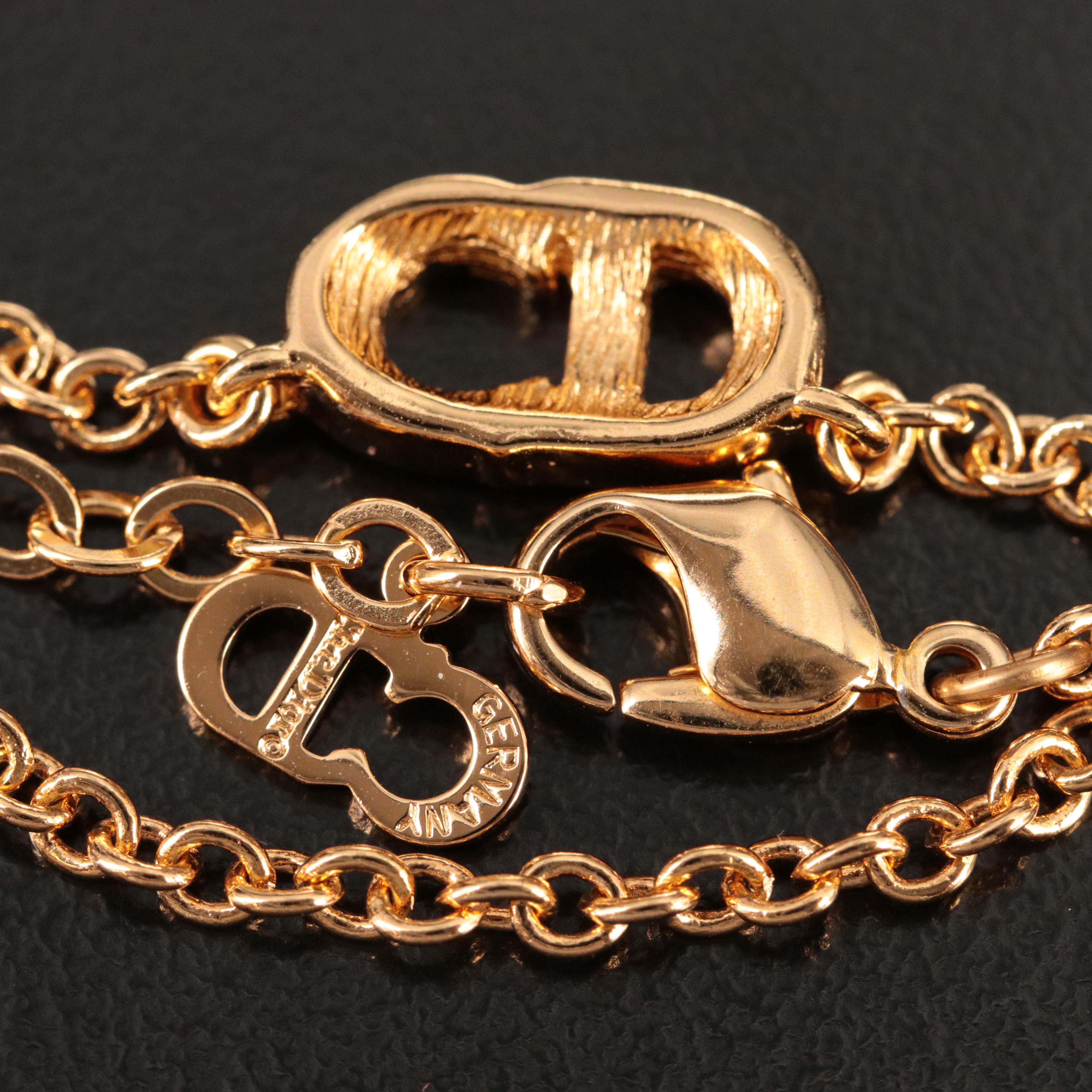 Christian Dior Logo Necklace | EBTH