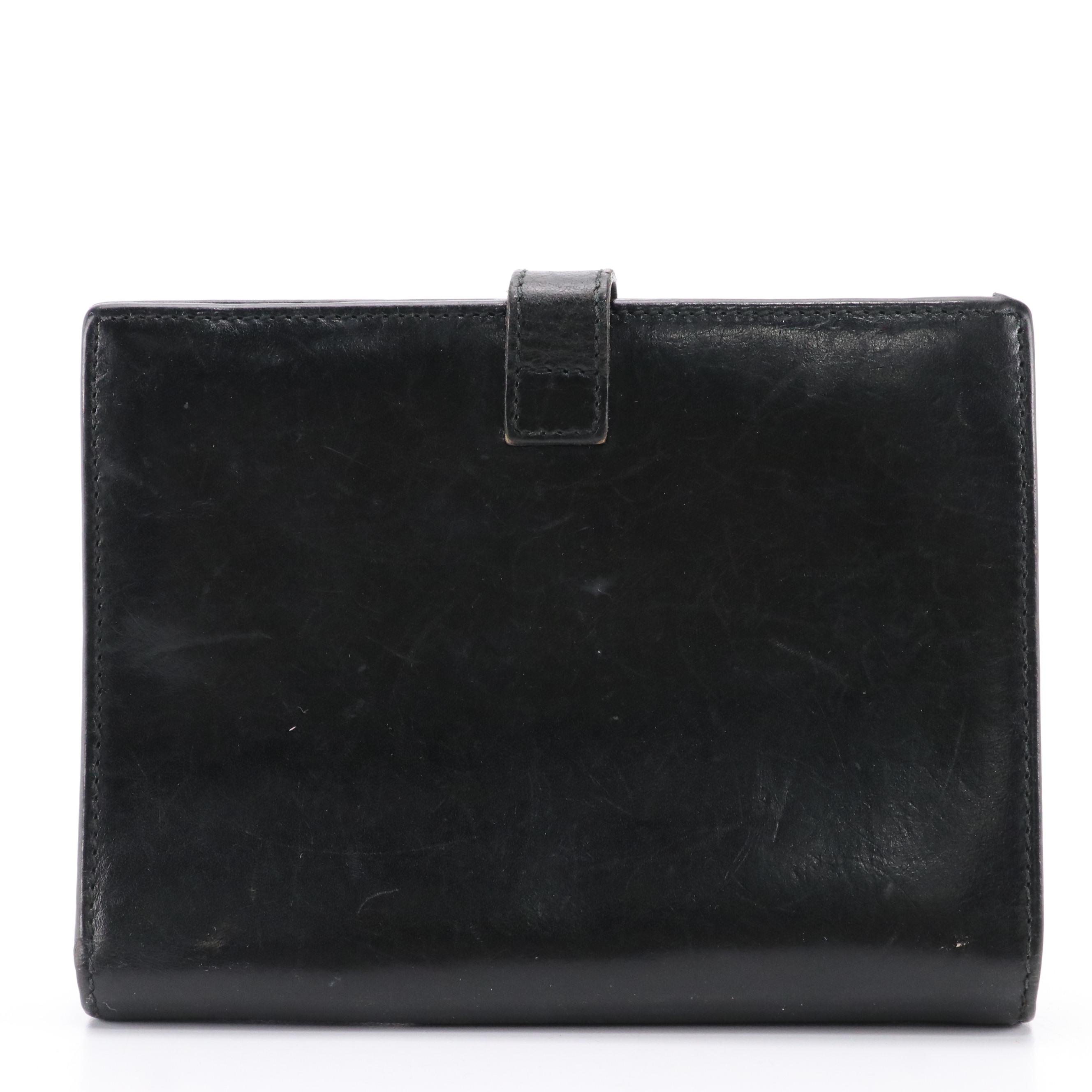 Gucci Black Leather Push-Lock Jackie Wallet | EBTH