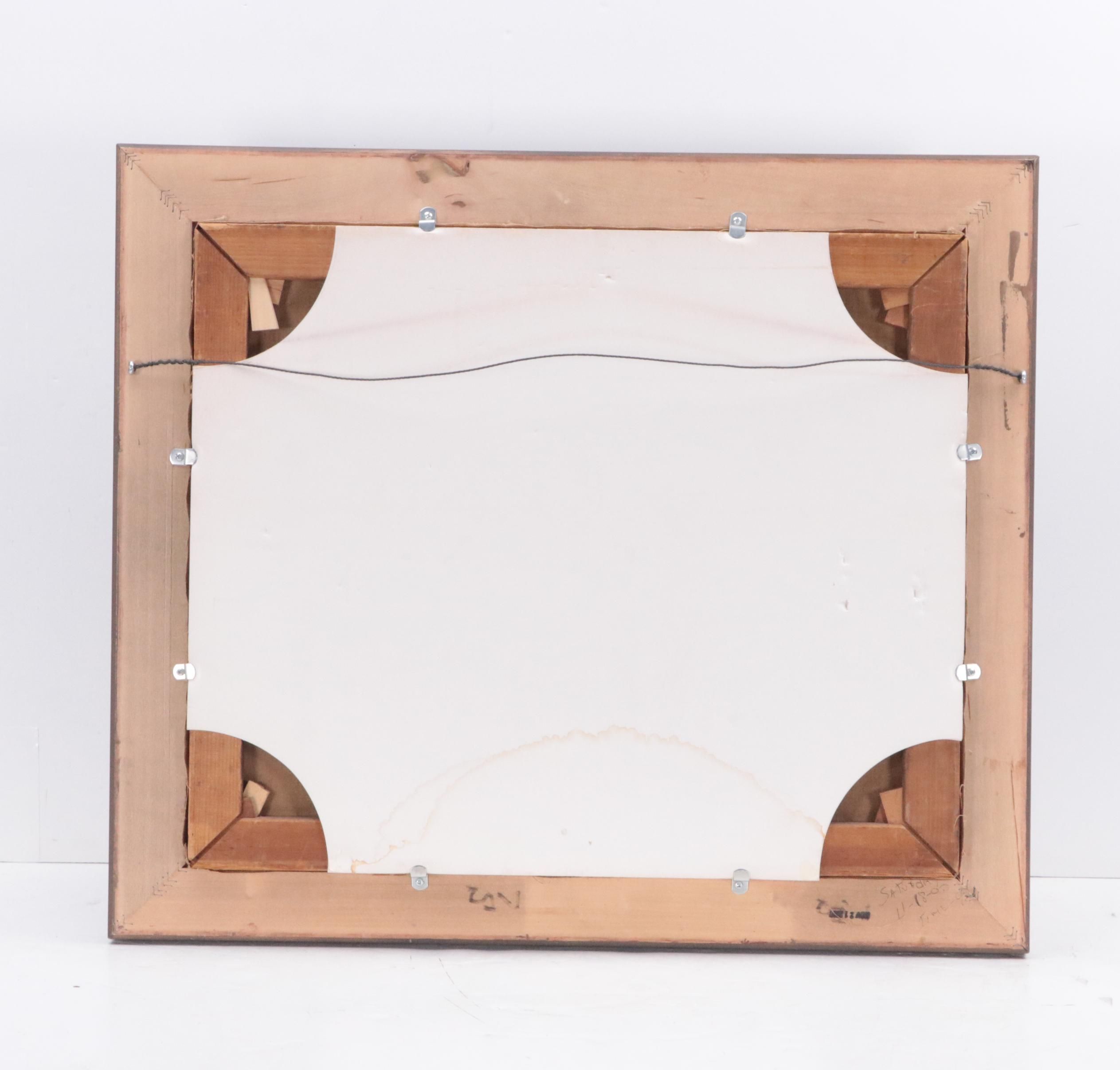 John Rettig Harbor Scene Oil Painting, 1929 | EBTH