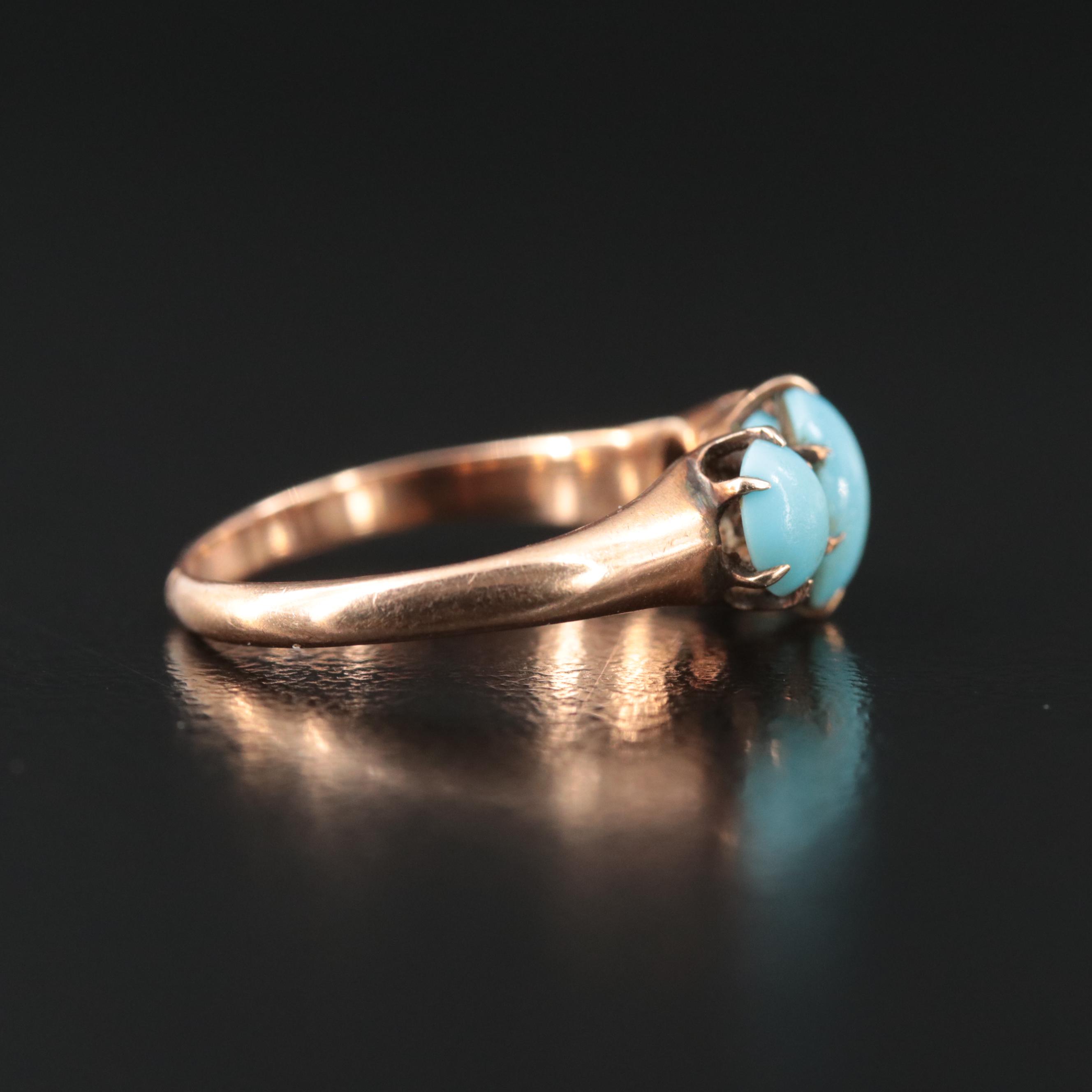 Victorian 10K Turquoise Ring | Everything But The House