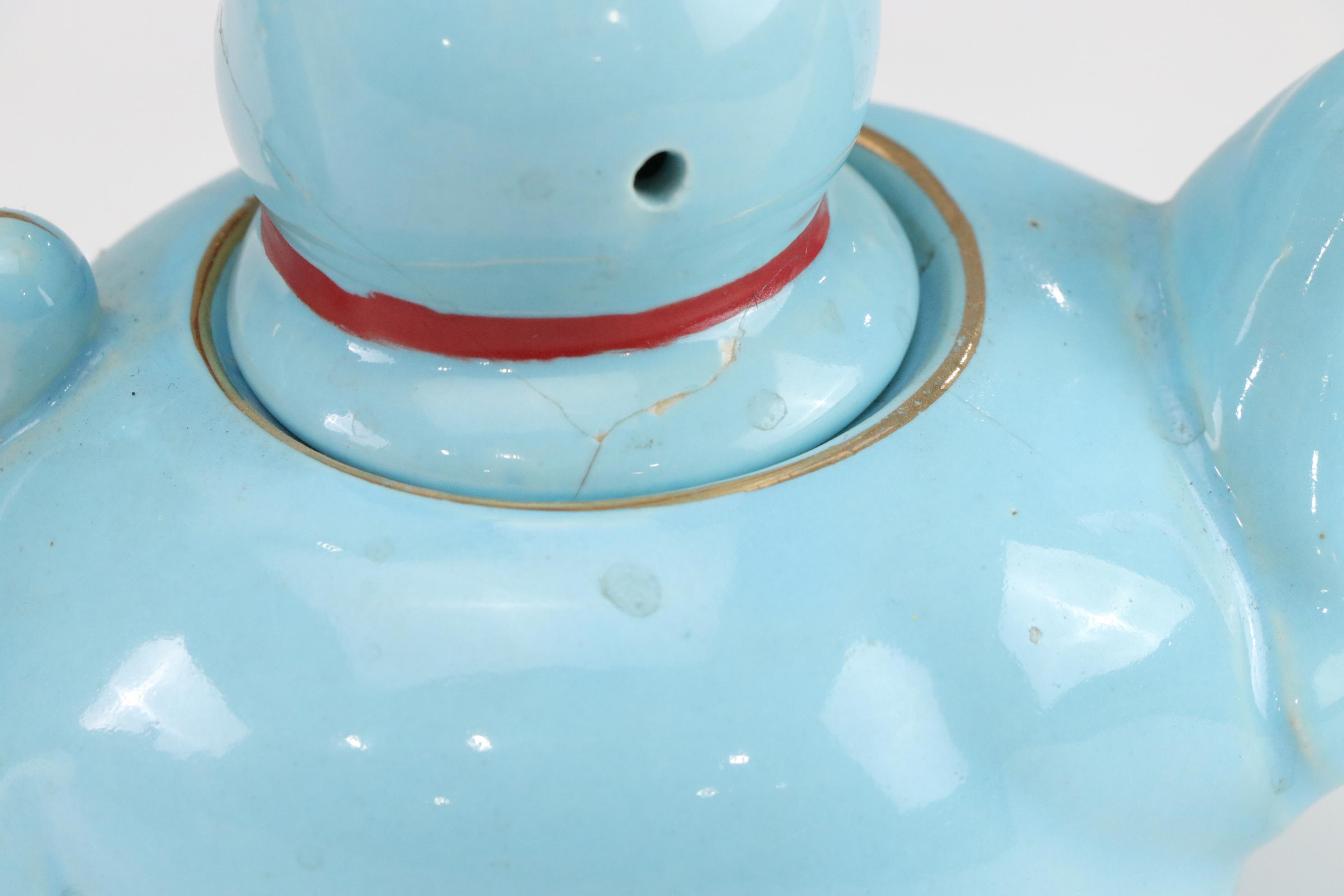 Shawnee Pottery "Granny Ann" Ceramic Teapot with Snail, Cat, and ...