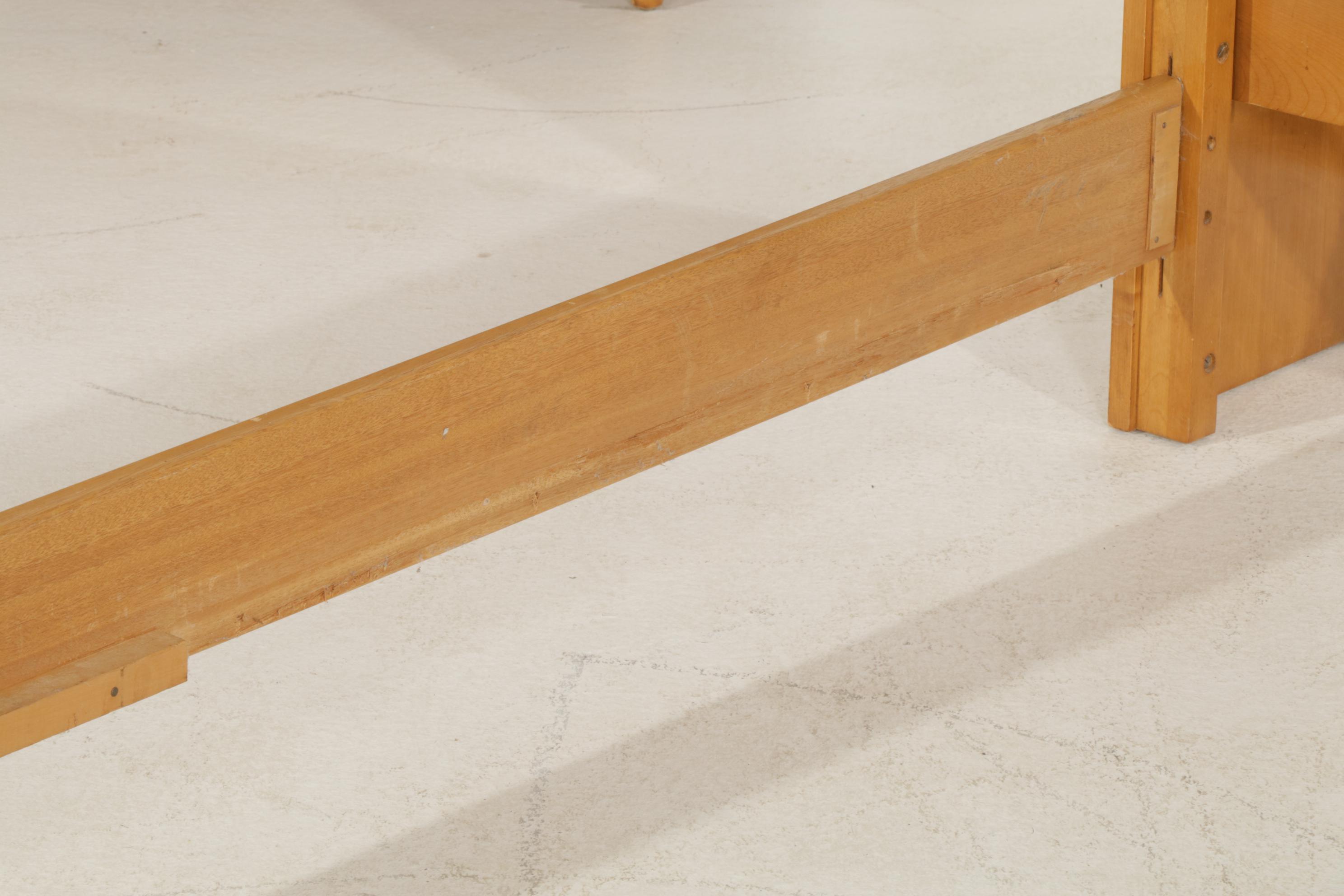 Mid Century Modern Crawford Furniture Maple Bedroom Suite with Full ...