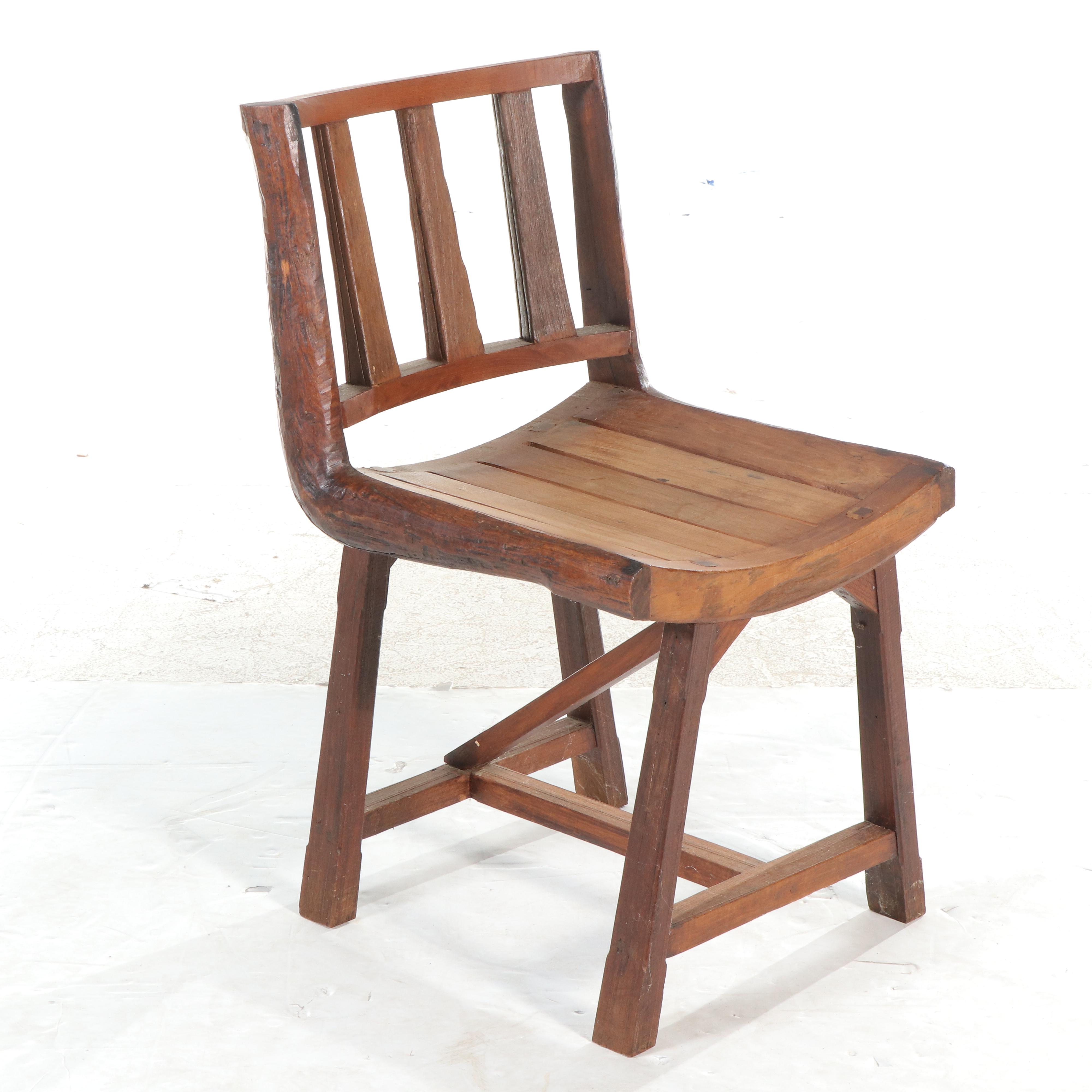 Pair of Southeast Asian Style Teak Chairs | EBTH
