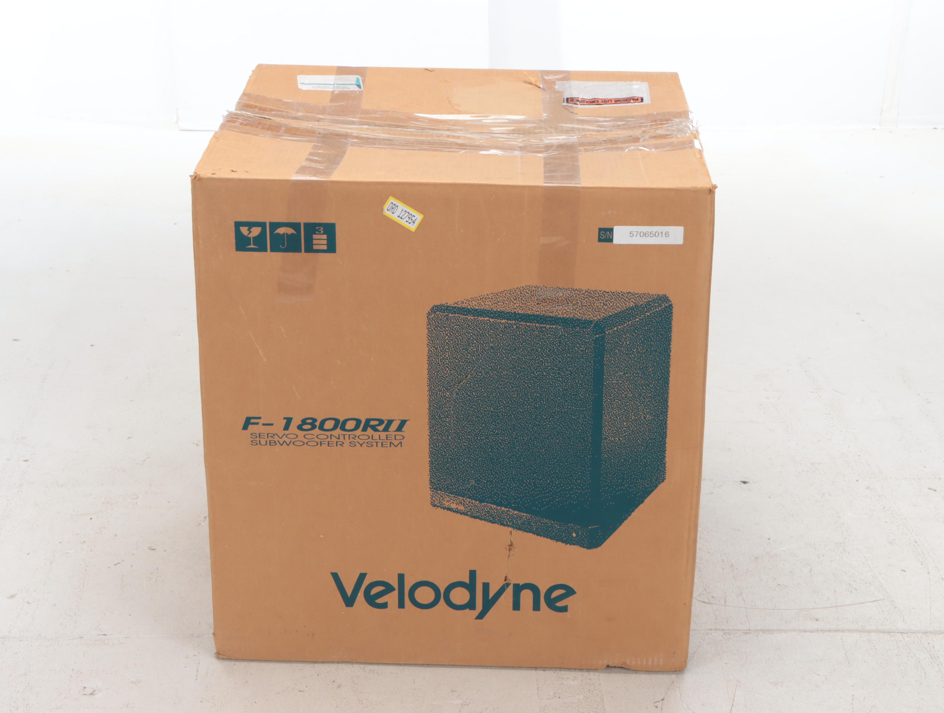 Velodyne Acoustics FSR-18 Servo Controlled Subwoofer Speaker System ...