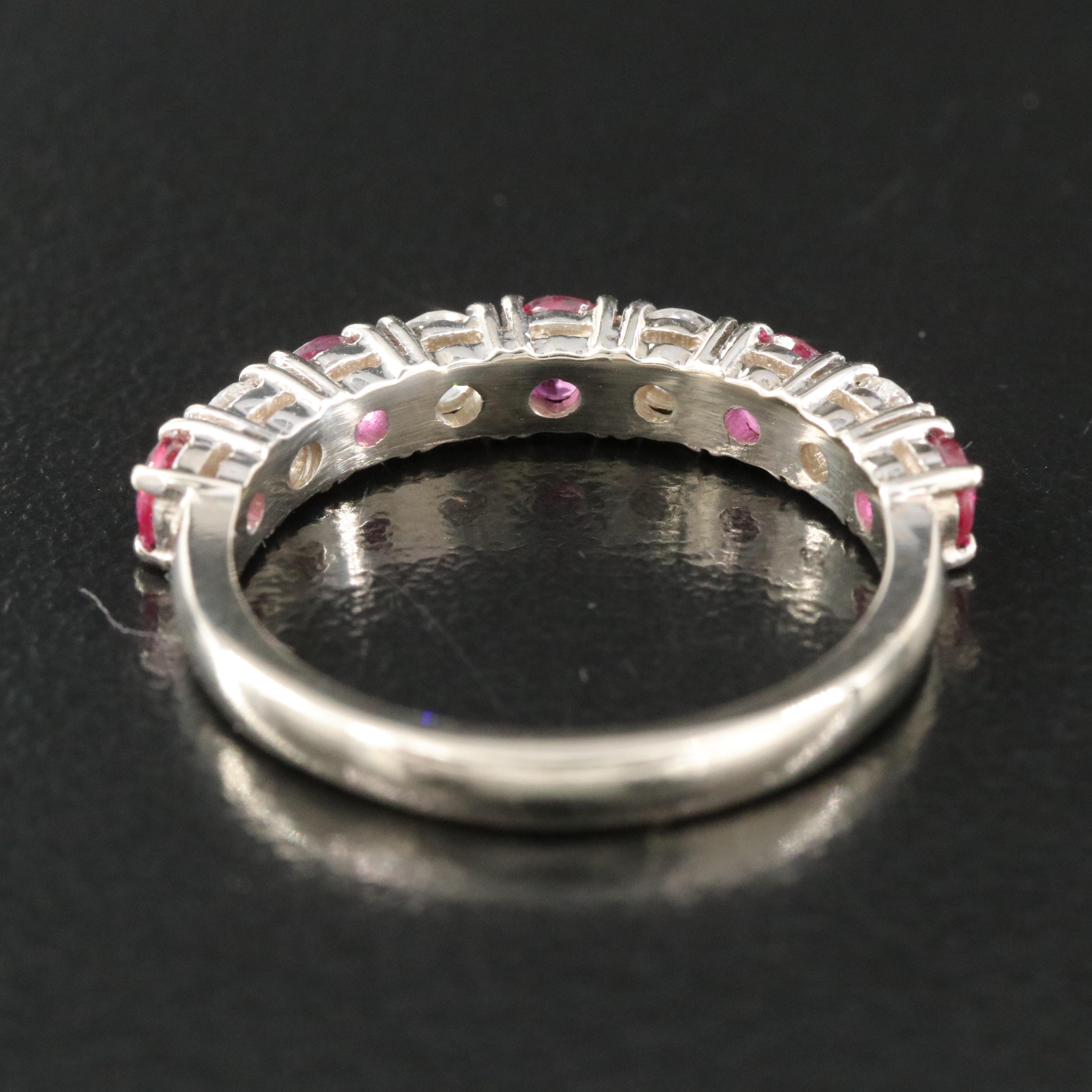 14K Ruby and Diamond Alternating Ring | Everything But The House
