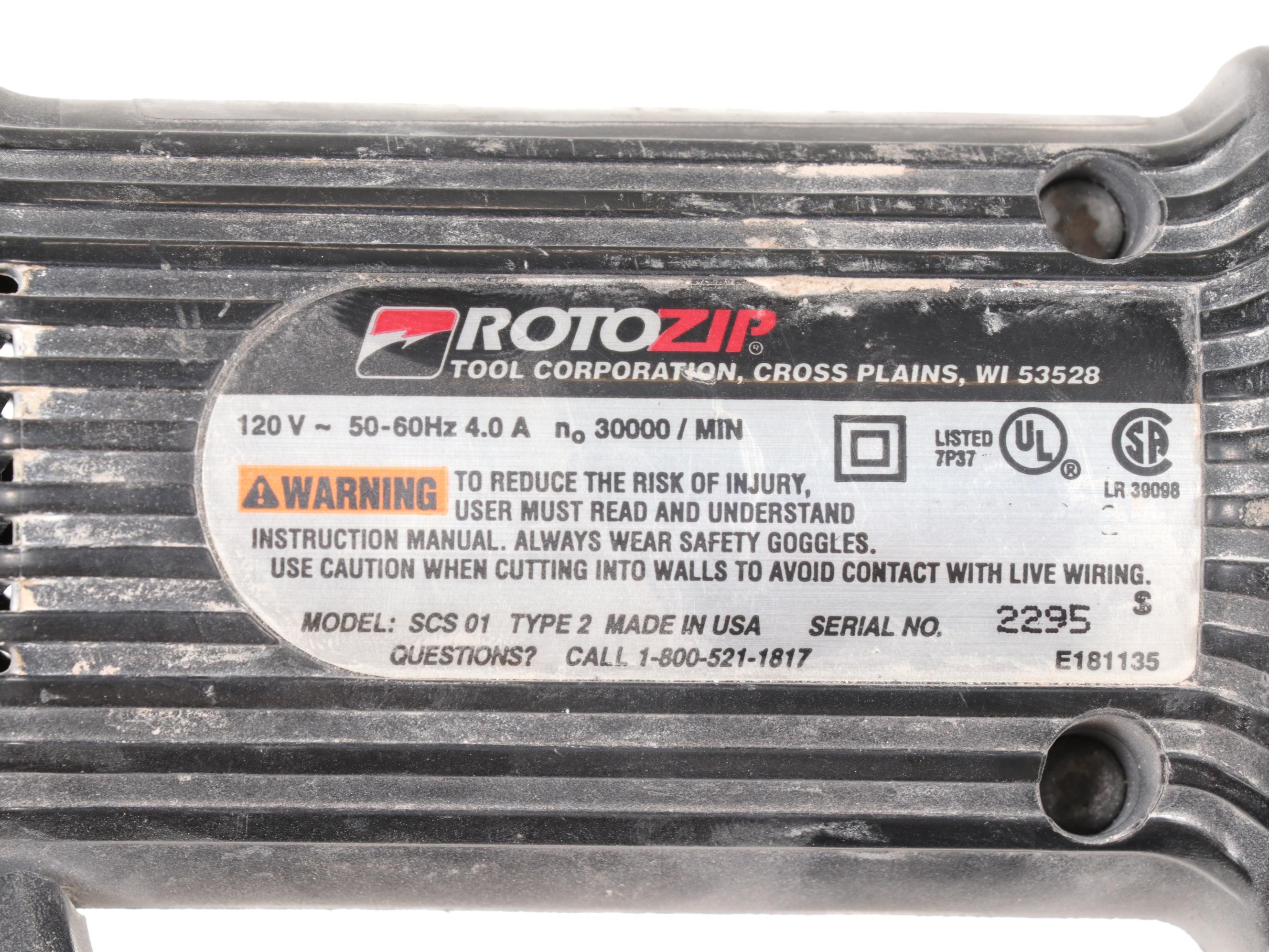 Rotozip Spiral Saw and Chicago Electric Oscillating Multi Function Tool ...