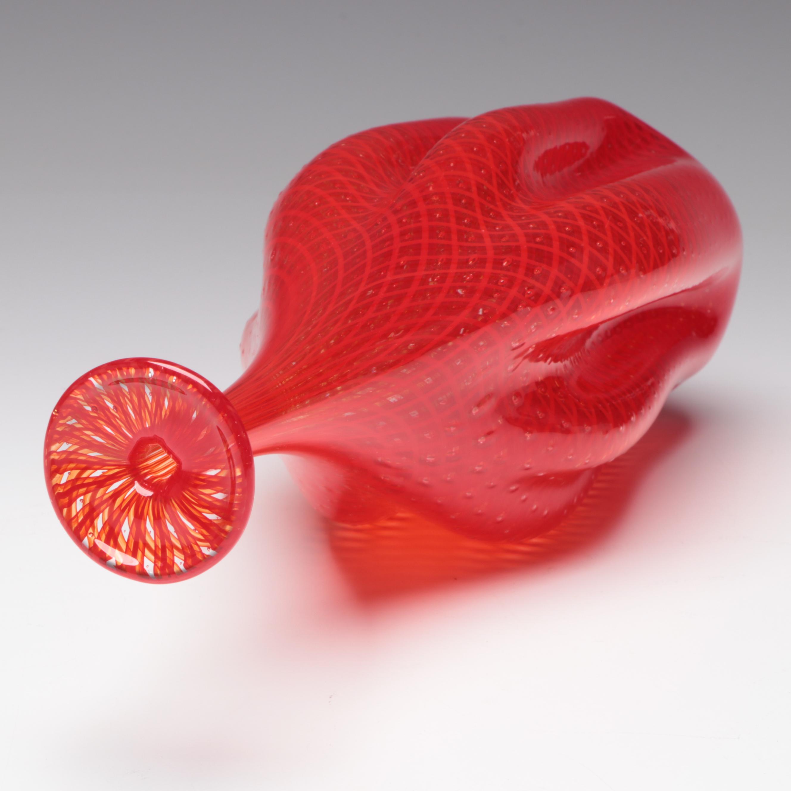 Darren Goodman Reticello "Vetrobottle" Handblown Studio Art Glass ...