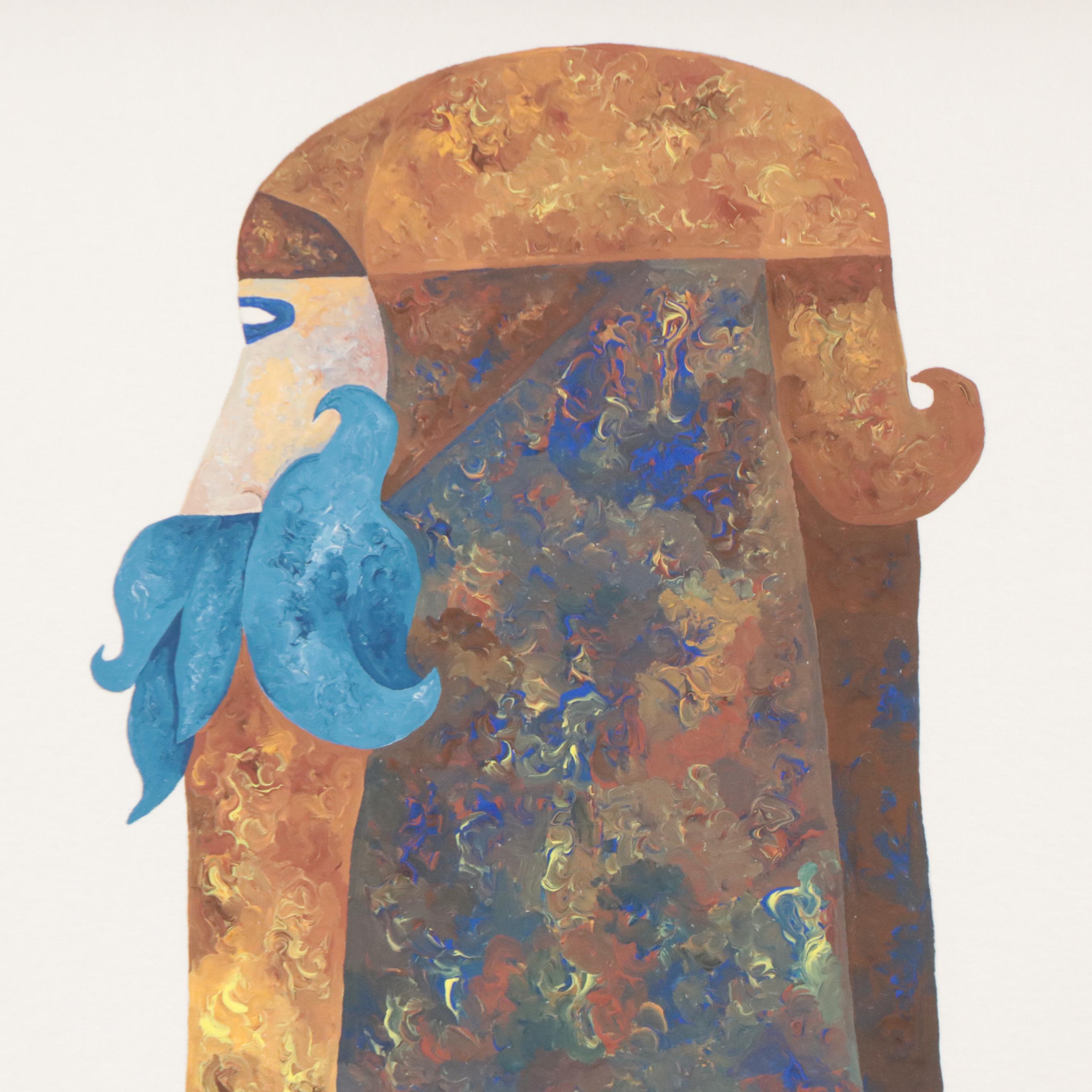 Joseph Ray York Figurative Oil Painting "Monk #10," 2024 | EBTH