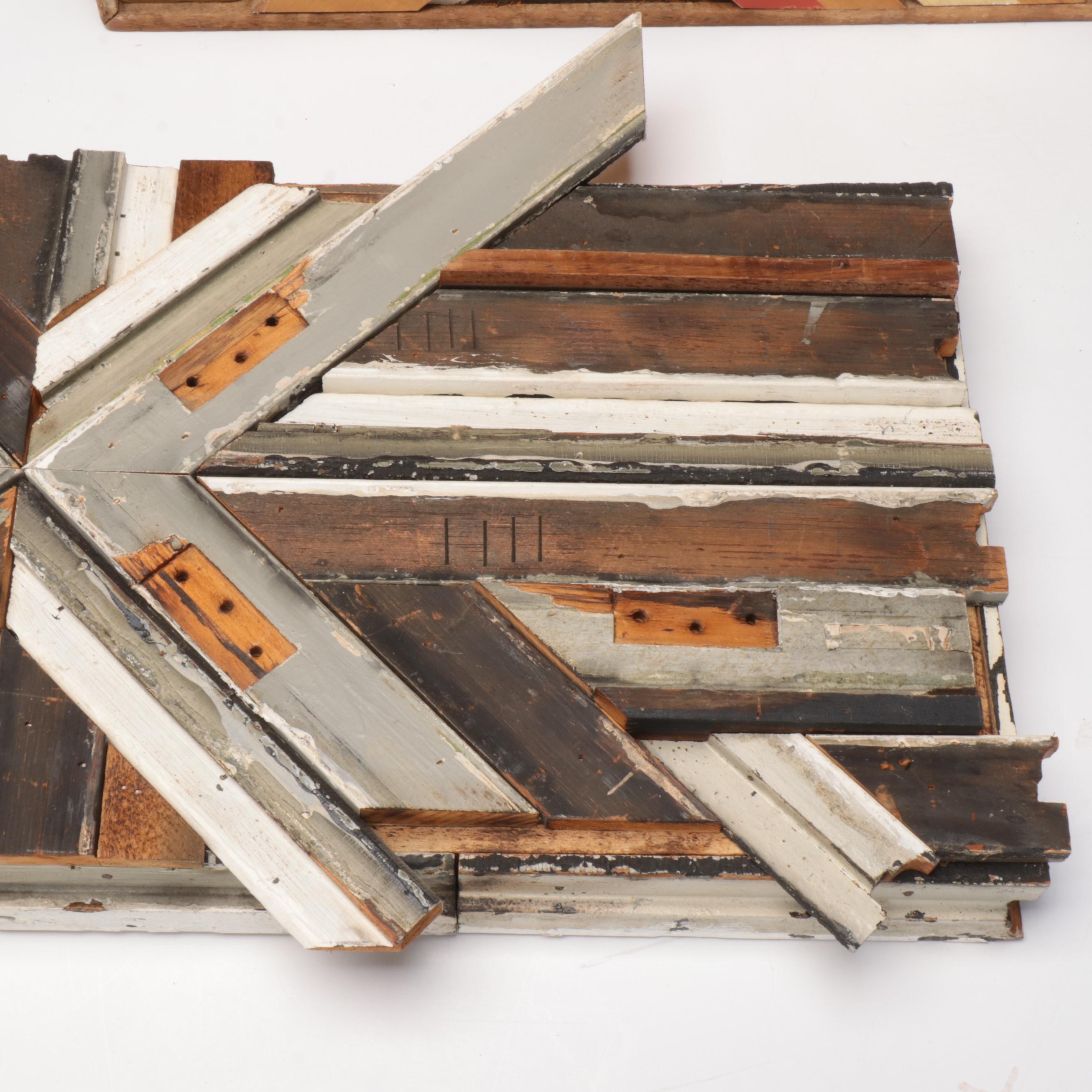 Industrial Style Reclaimed Wood Framing Panel Art and Other Wall Décor ...