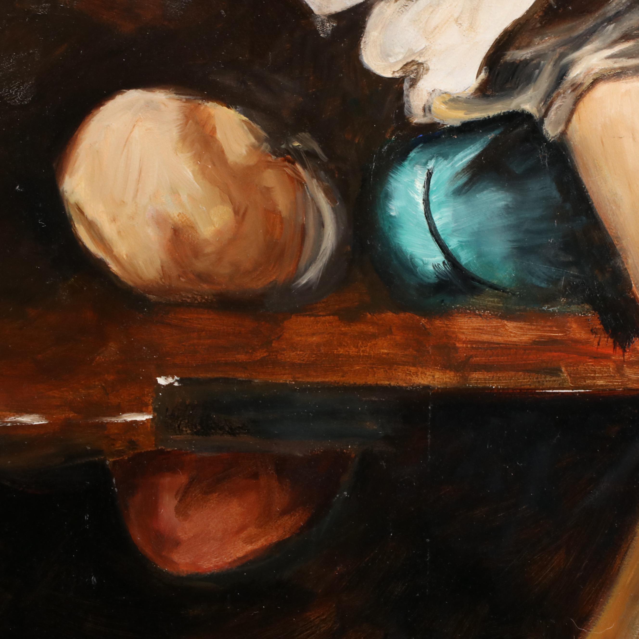 James Conroy Oil Painting After Caravaggio "Narcissus" | Everything But ...