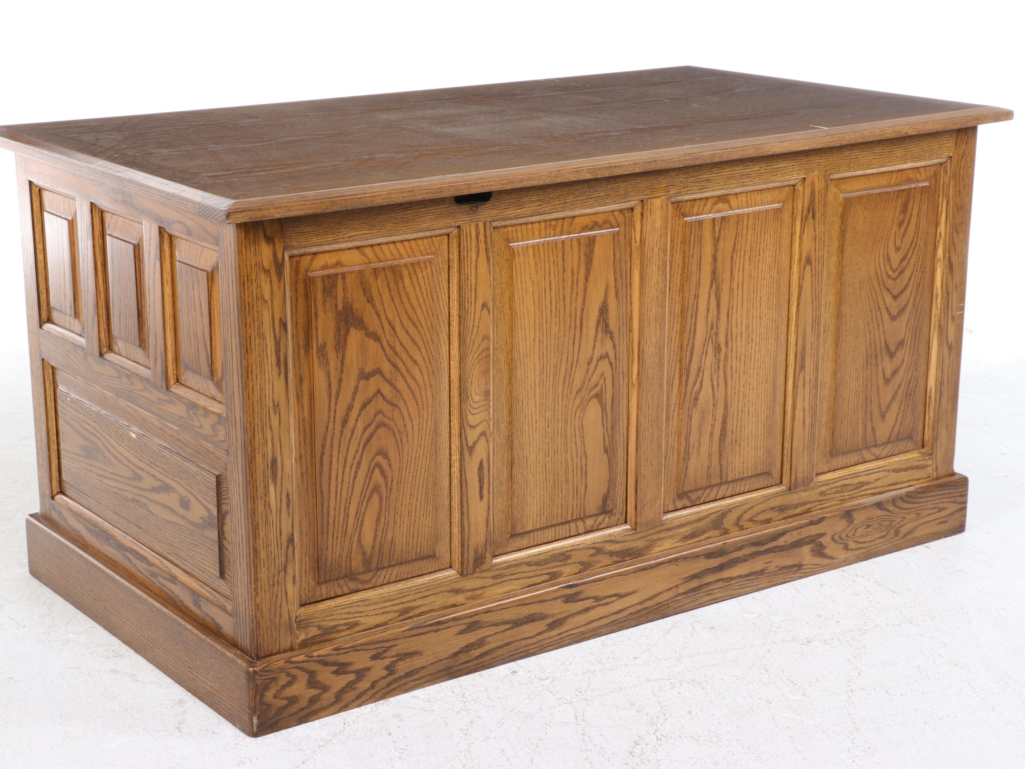 Late Victorian Style Paneled Oak Single-Pedestal Computer Desk ...