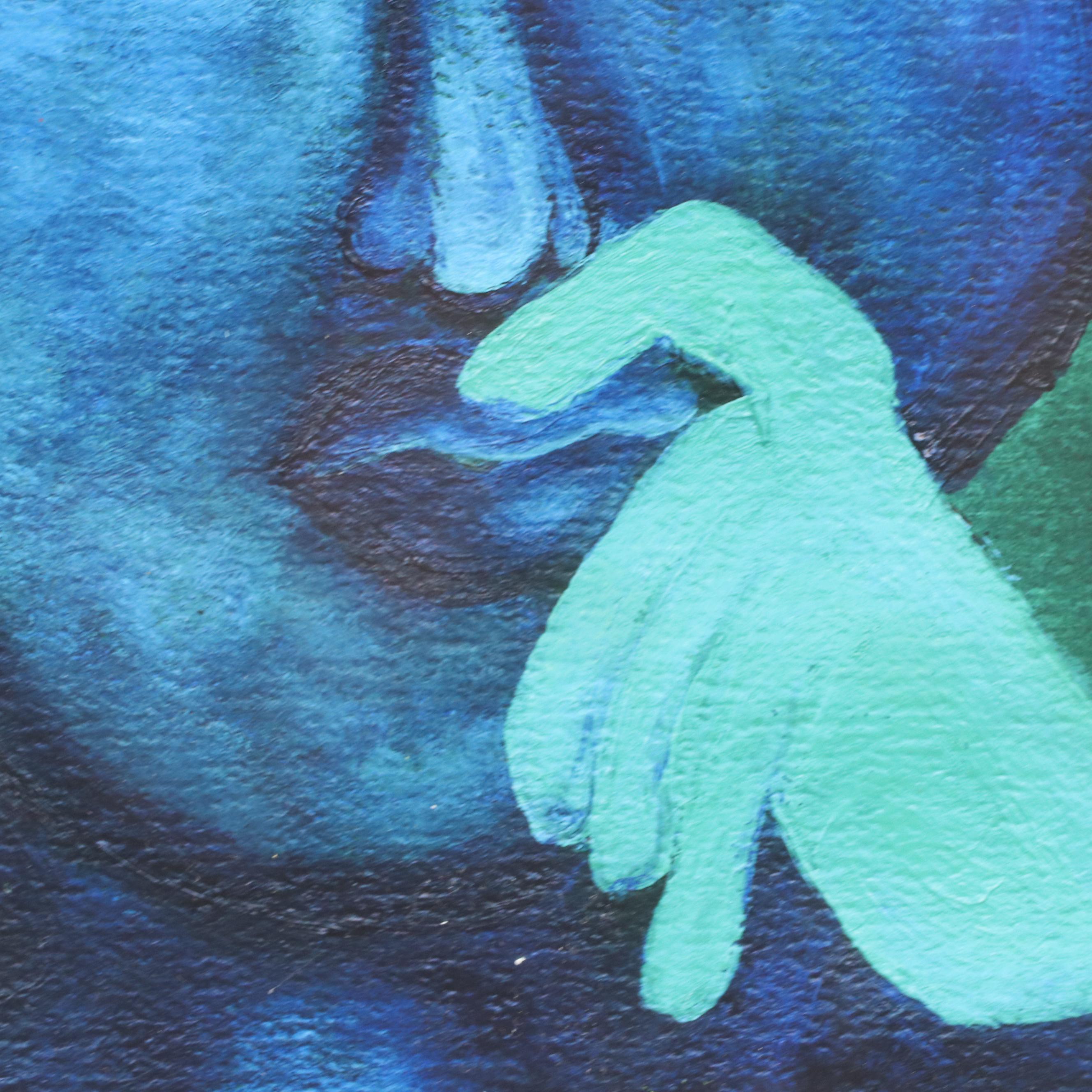 Imani Nicole Stylized Portrait Acrylic Painting "Transgression" | EBTH