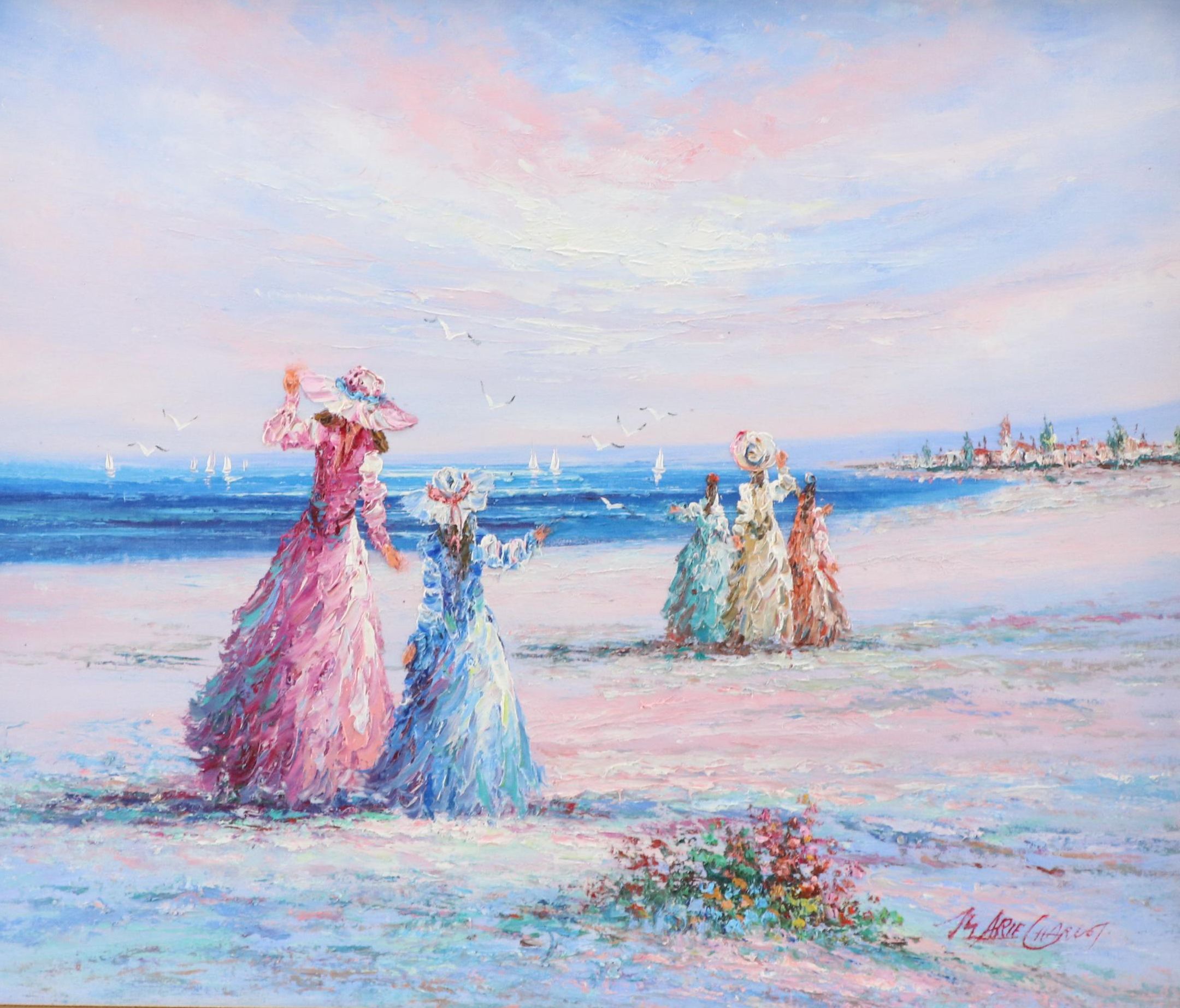 Marie Charlot Impressionist Style Coastal Landscape Oil Painting ...
