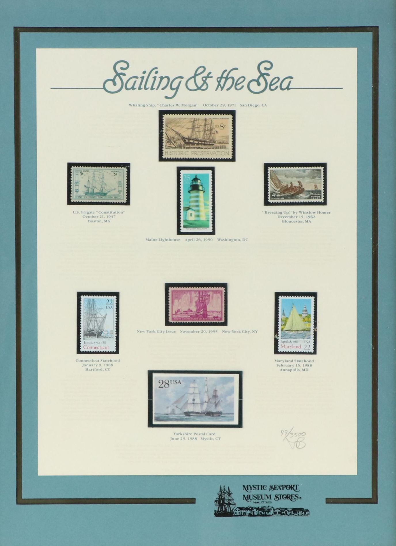 Framed Stamp Collection "Sailing & the Sea" | Everything But The House