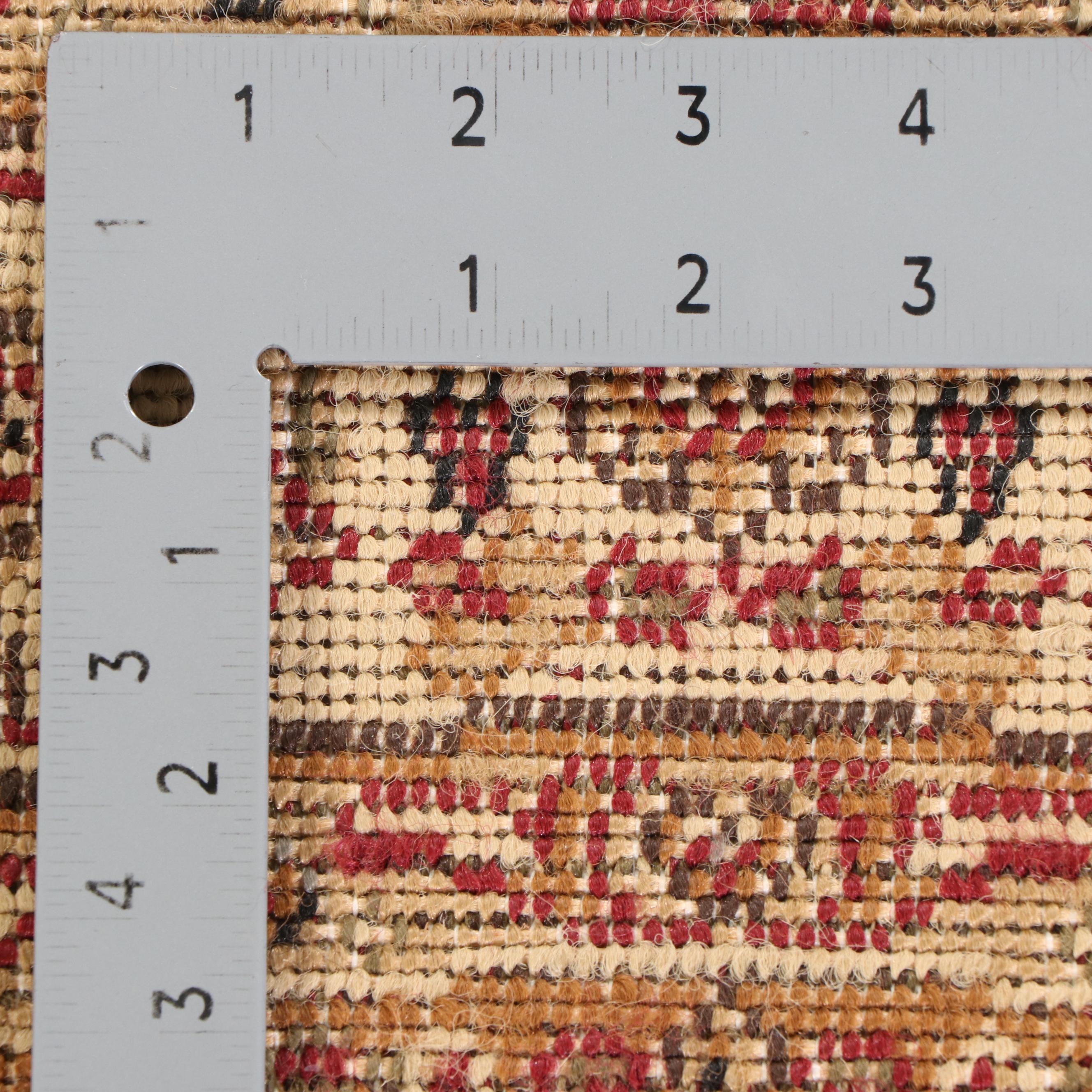 3'4 x 3'4 Round Machine Made Royalty Turkish Indian Agra Style Area Rug ...