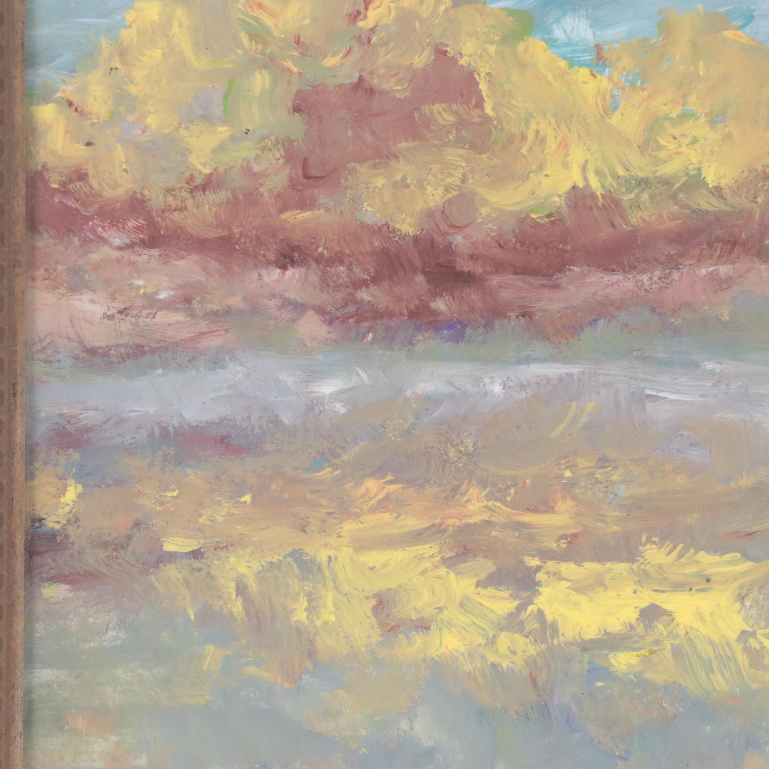 Robert Riddle Baker Acrylic Painting "Spring Reflections," 2022 ...