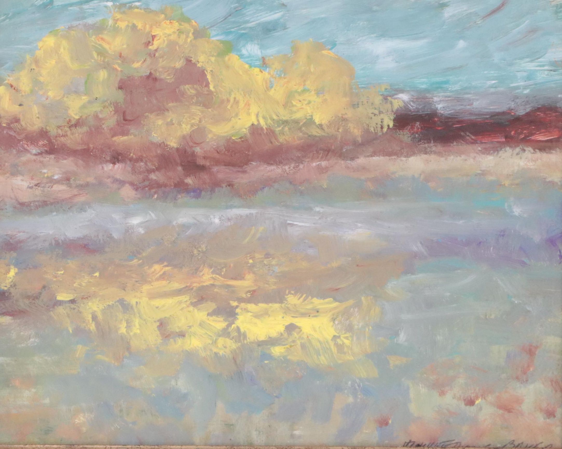 Robert Riddle Baker Acrylic Painting "Spring Reflections," 2022 ...