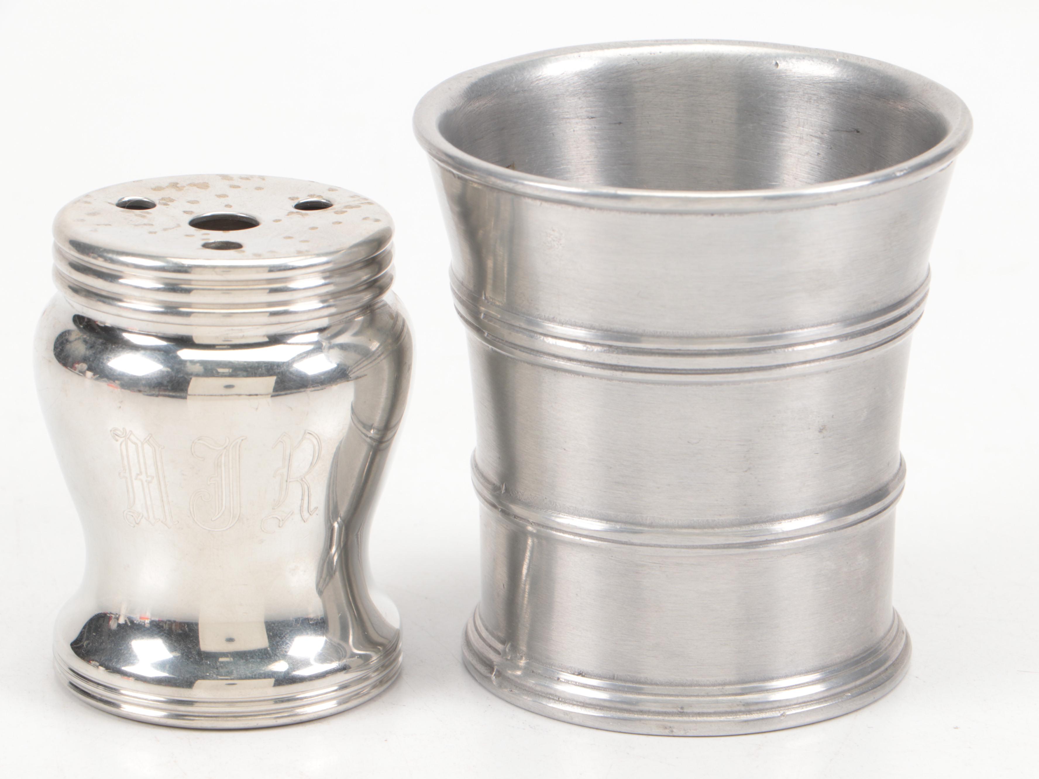 Kirk Stieff "Independence Hall" Pewter Inkwell with Pewter and Ceramic ...