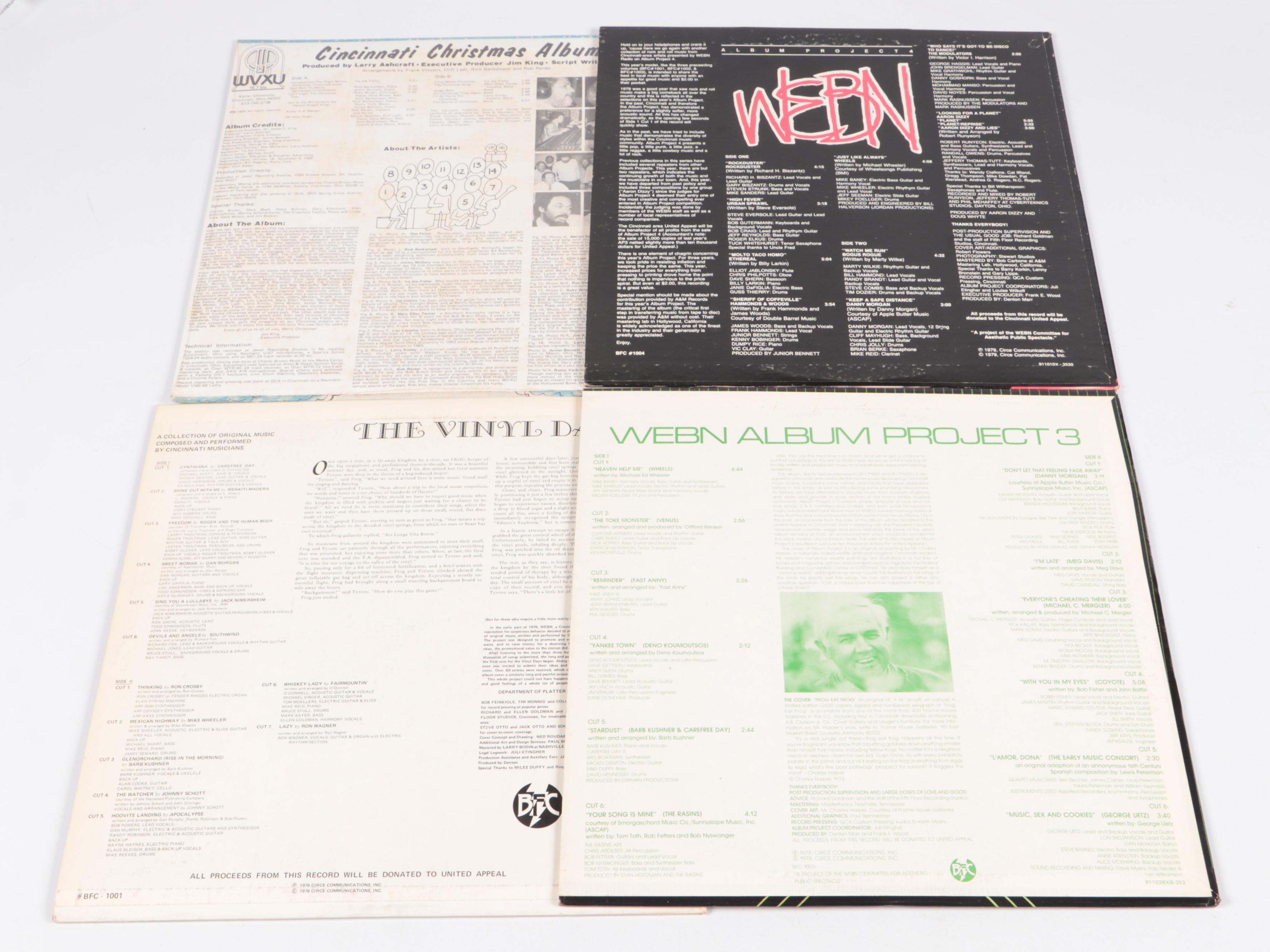 WEBN and WVXU Vinyl Records with Poster and More, Late 20th Century ...