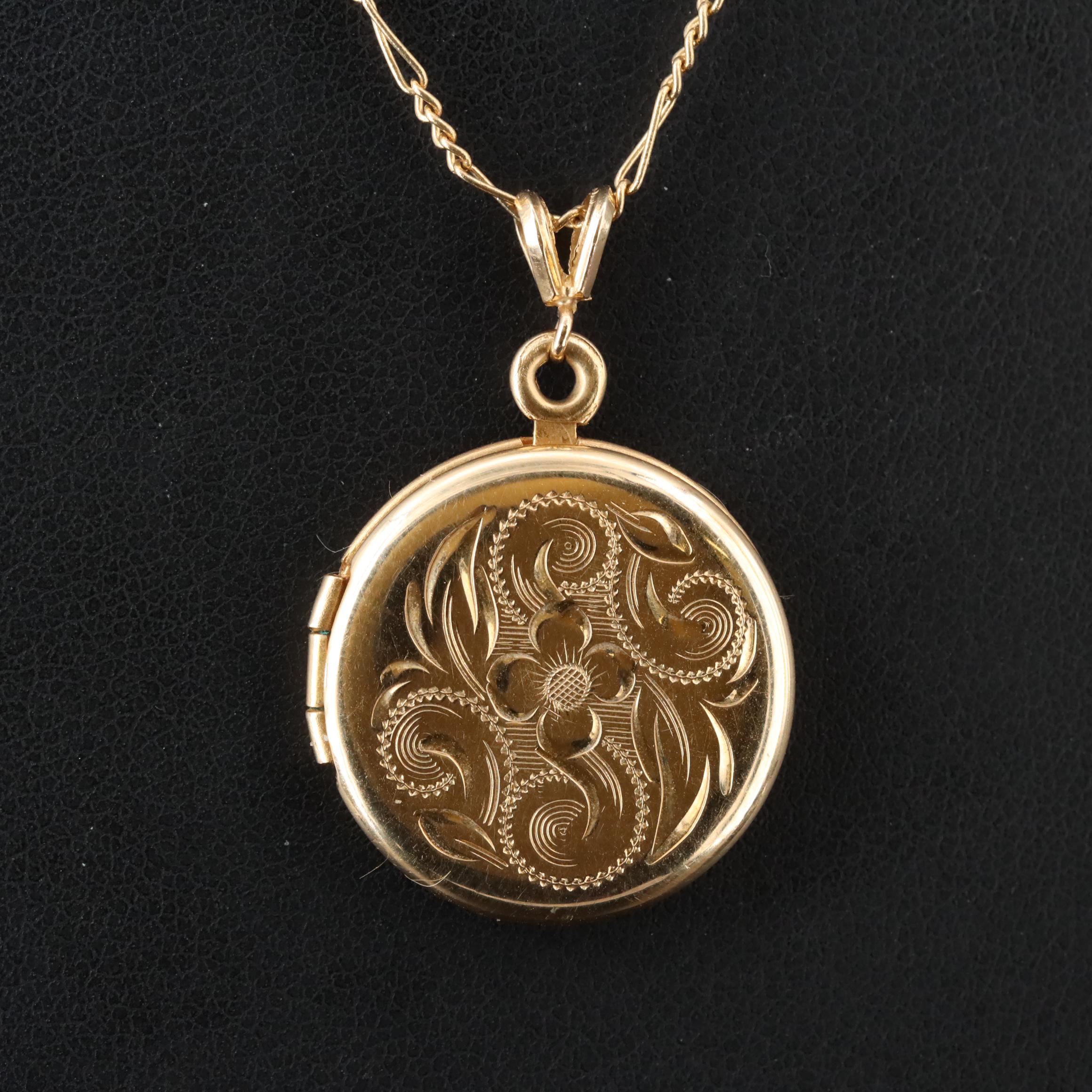 14K Locket Necklace | EBTH