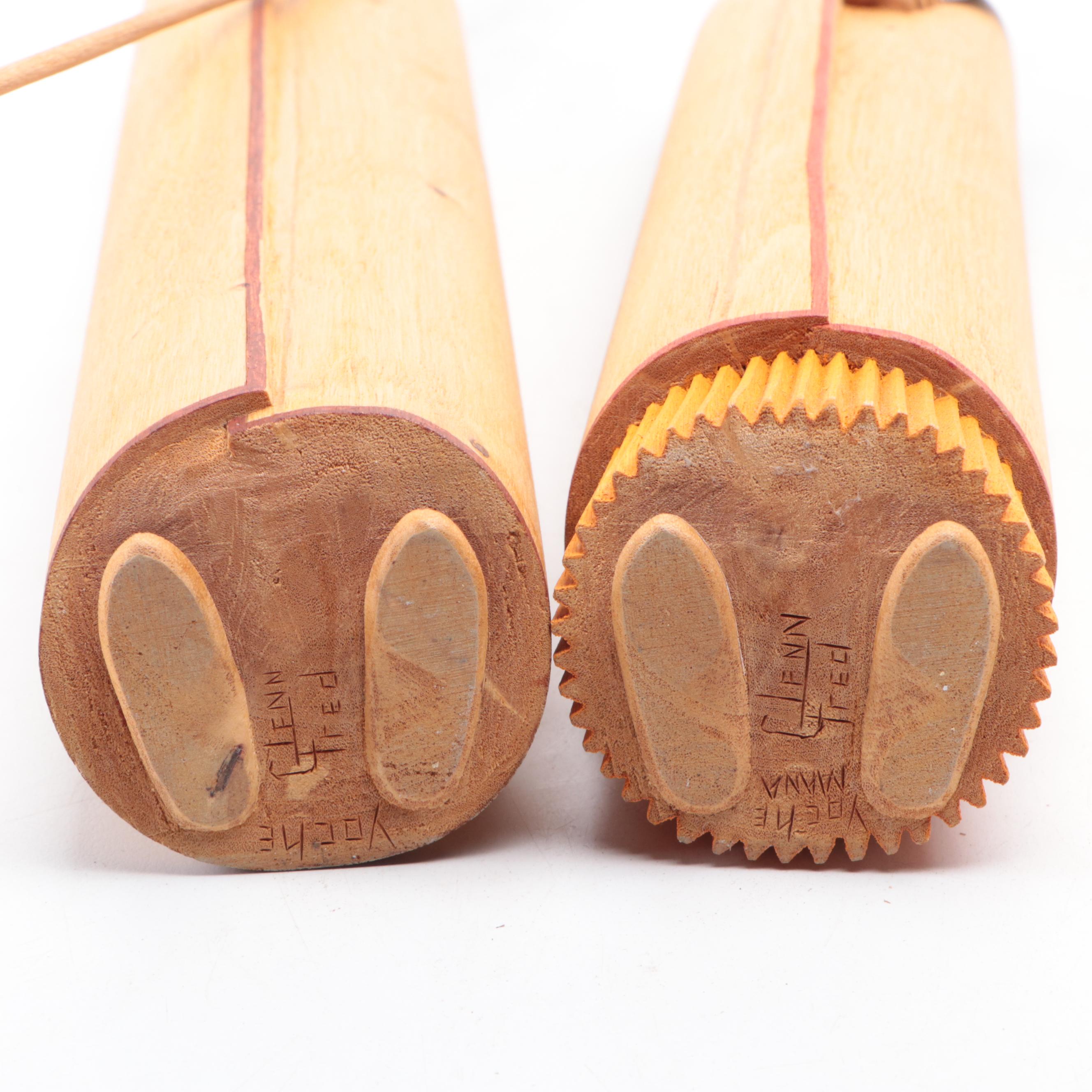 Glenn Fred "Yoche" & "Yoche Mana" for Chimayo Trading Wooden Kachinas ...