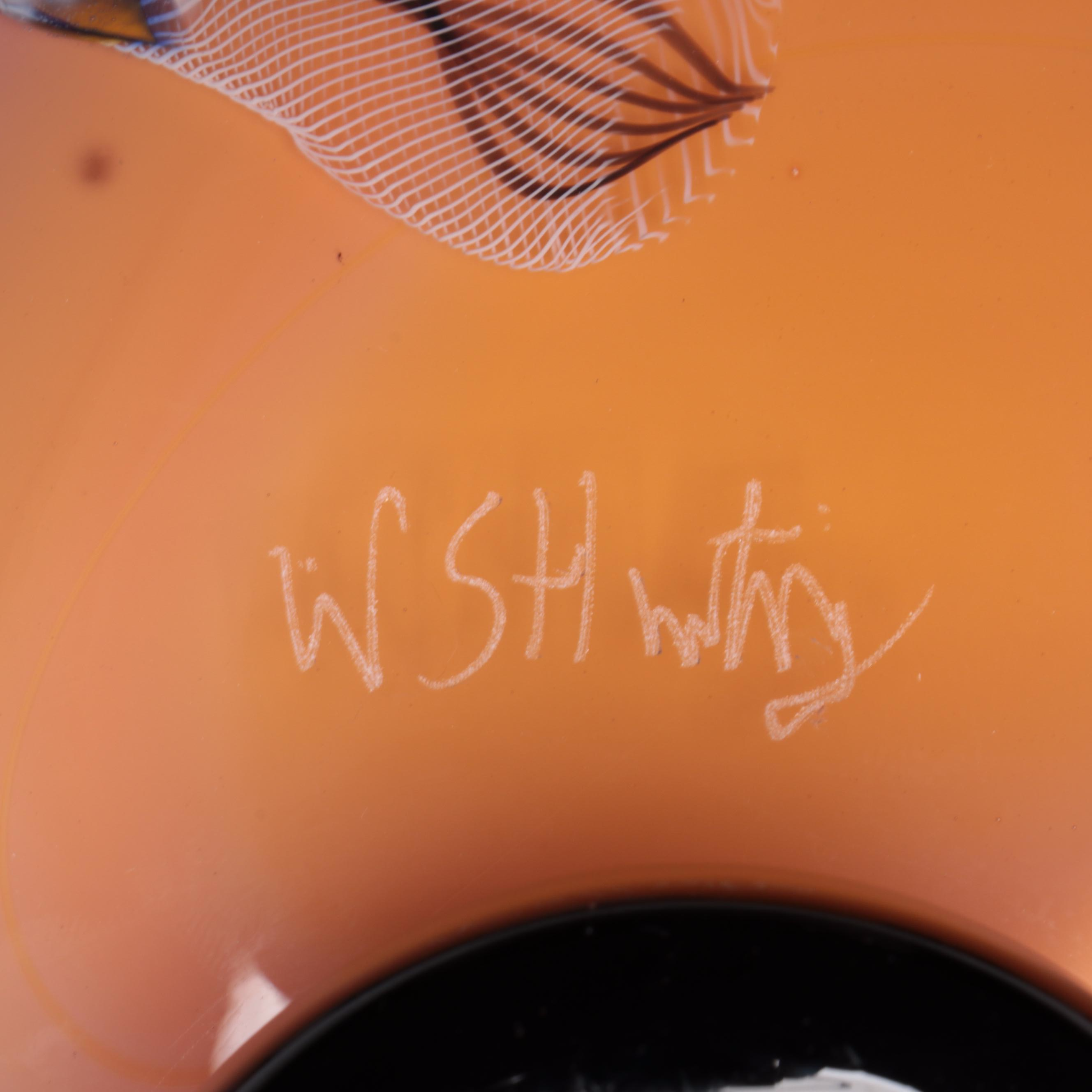 Wes Hunting “Colorfield” Handblown and Cane-Worked Lidded Studio Art ...