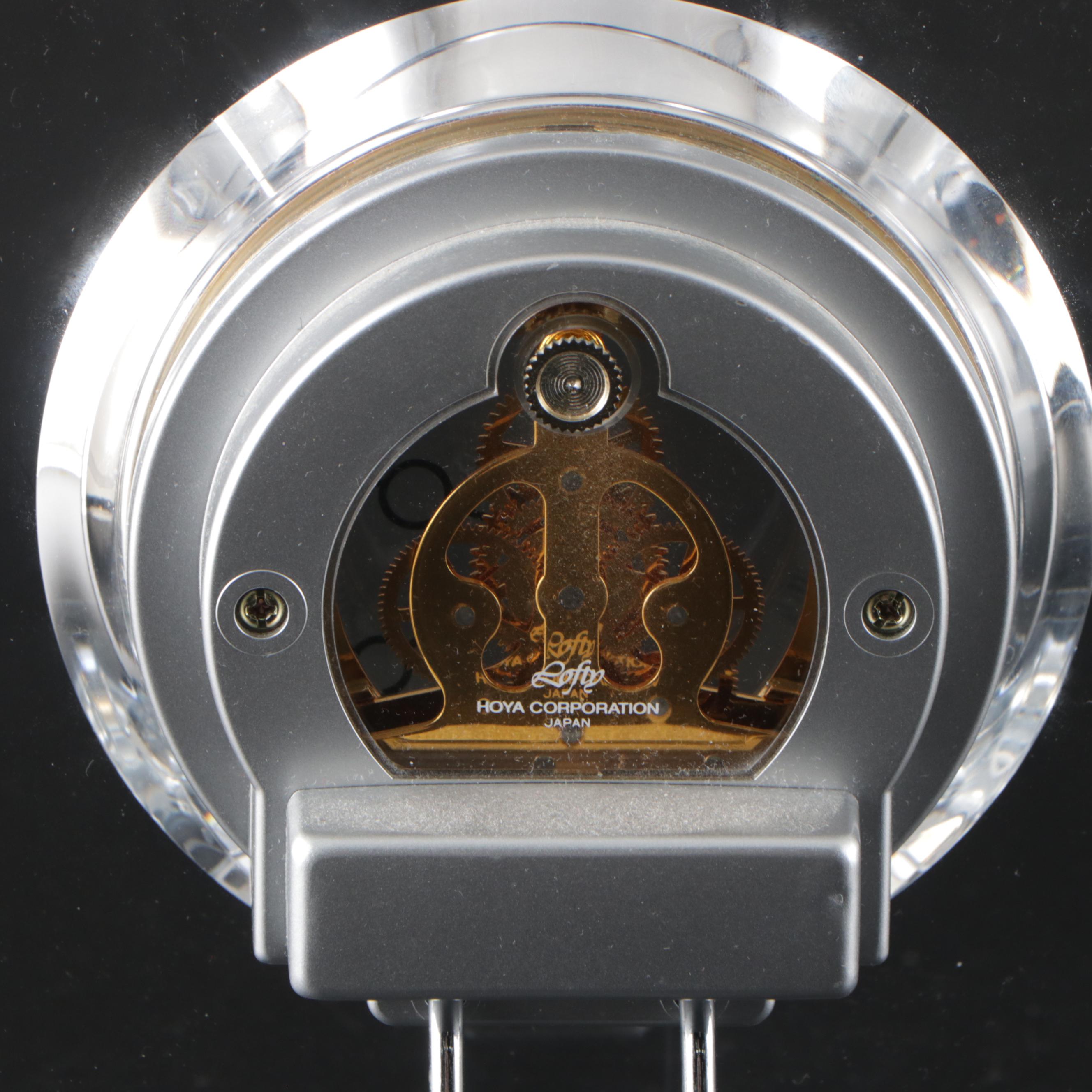 Japanese Hoya Crystal Desk Clock | EBTH