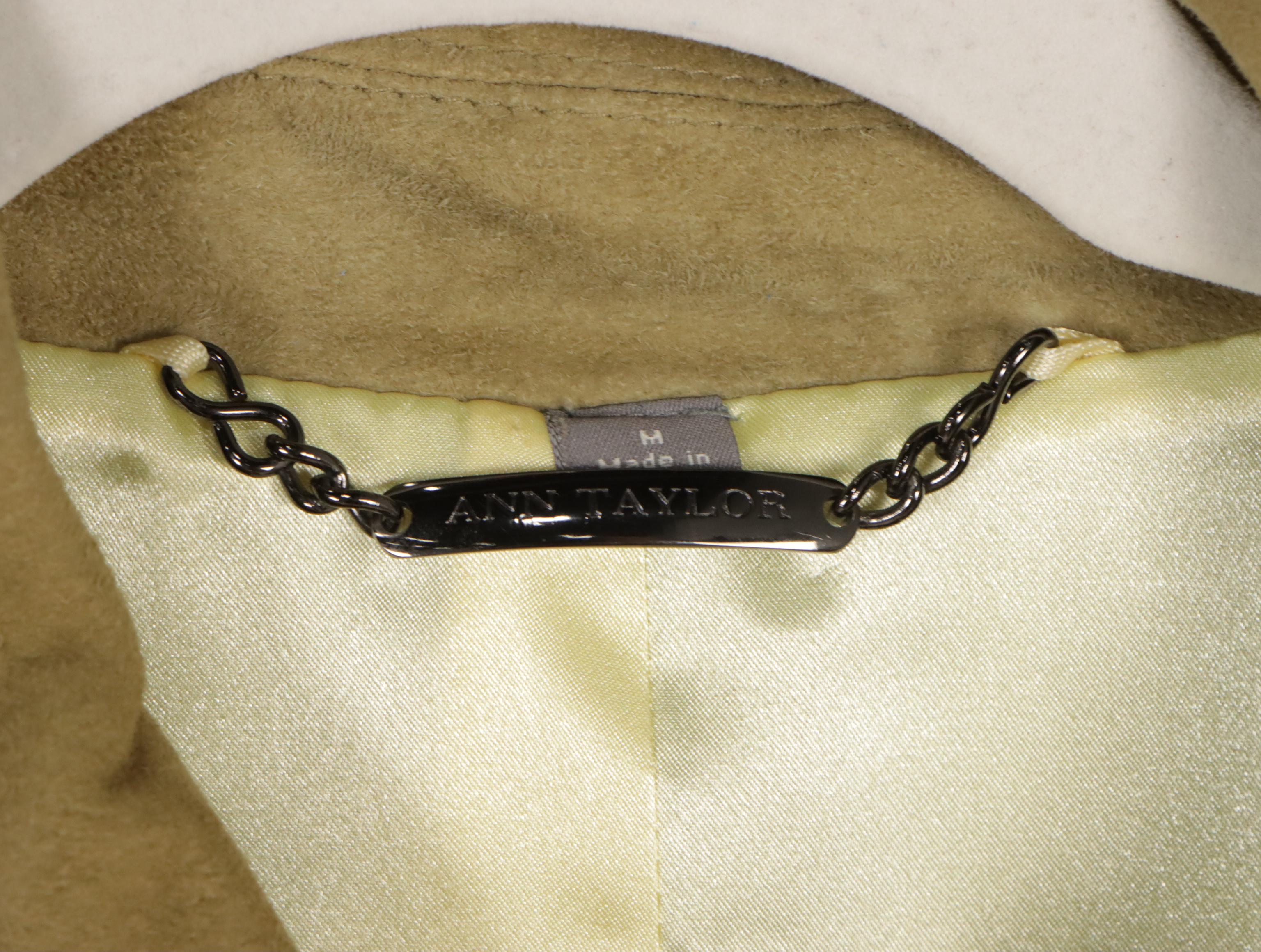 Women of The Wild West Blue Suede Fringe Jacket, Ann Taylor and Other ...