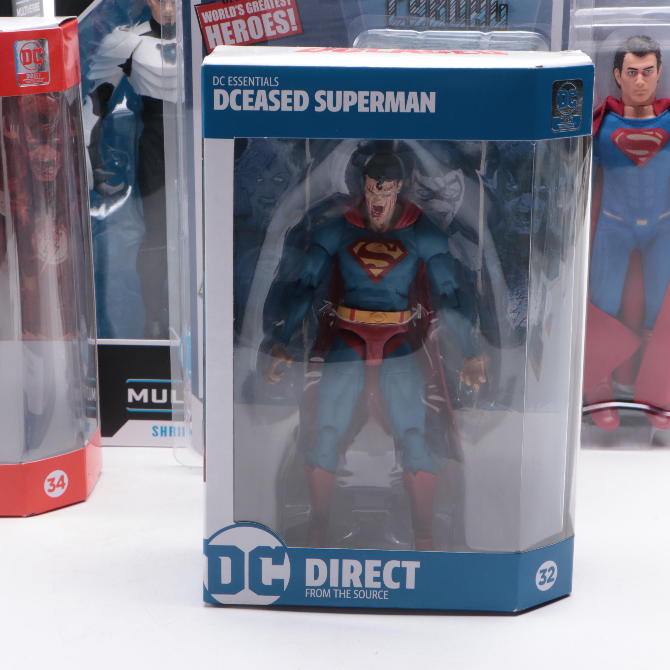 DC Comics Sealed Action Figures Featuring Superman, Catwoman, and More ...