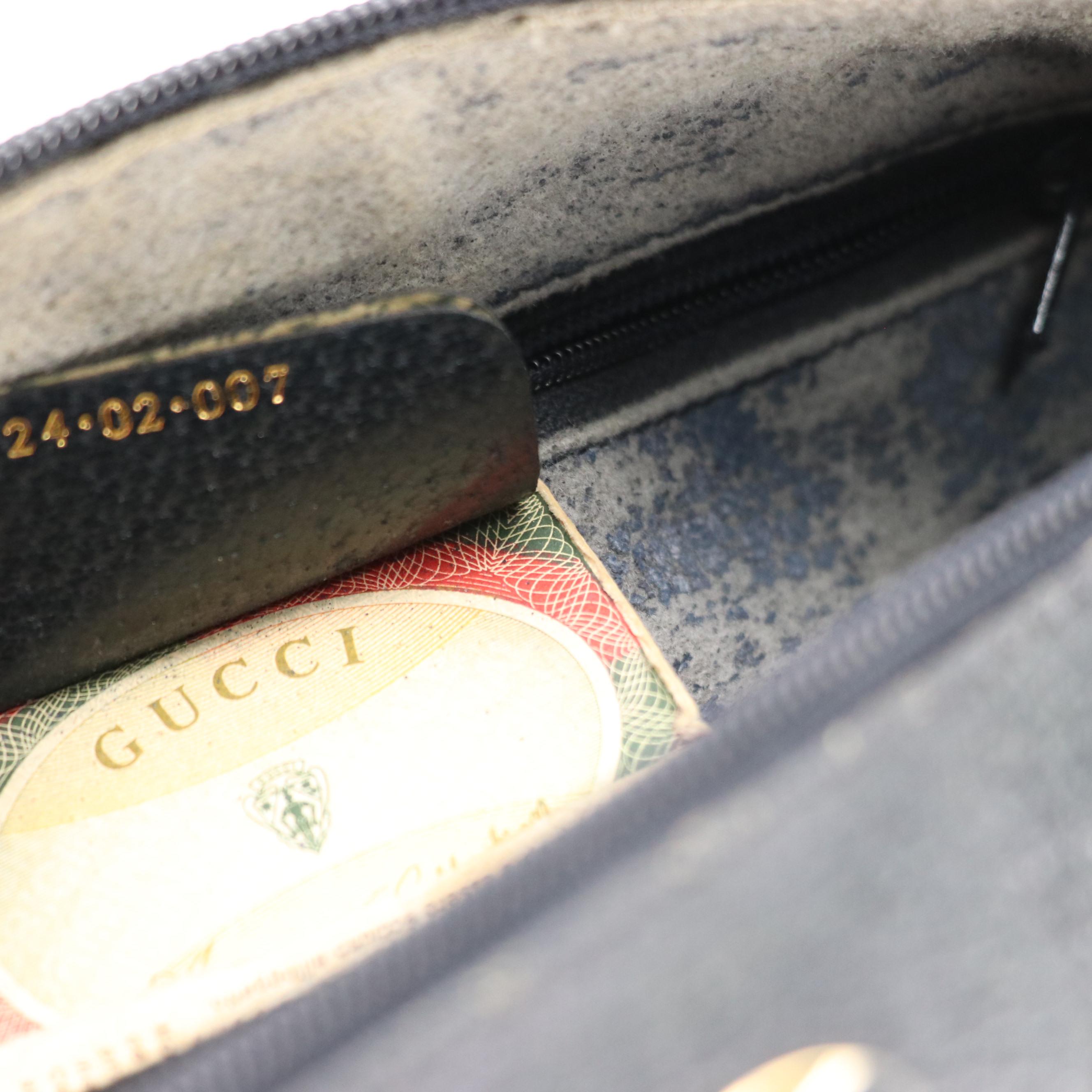 Gucci Accessory Collection Web Stripe Boston Bag in GG Coated Canvas ...