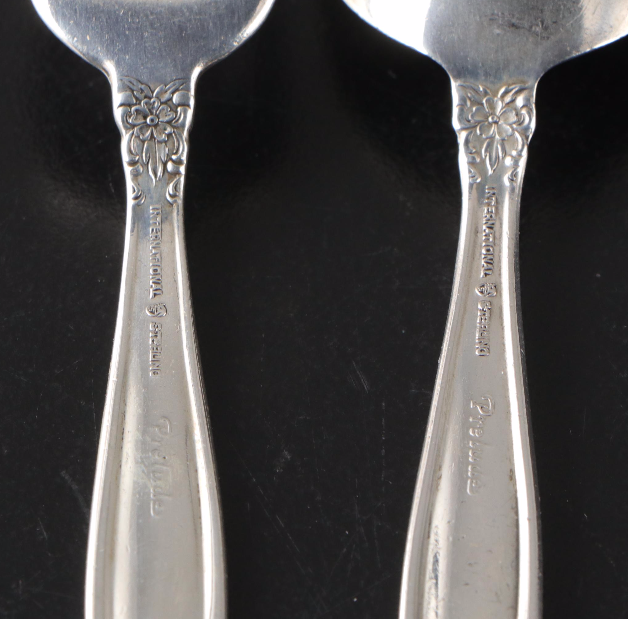 International Silver Co. "Prelude" Sterling Silver Baby Fork and Spoon ...