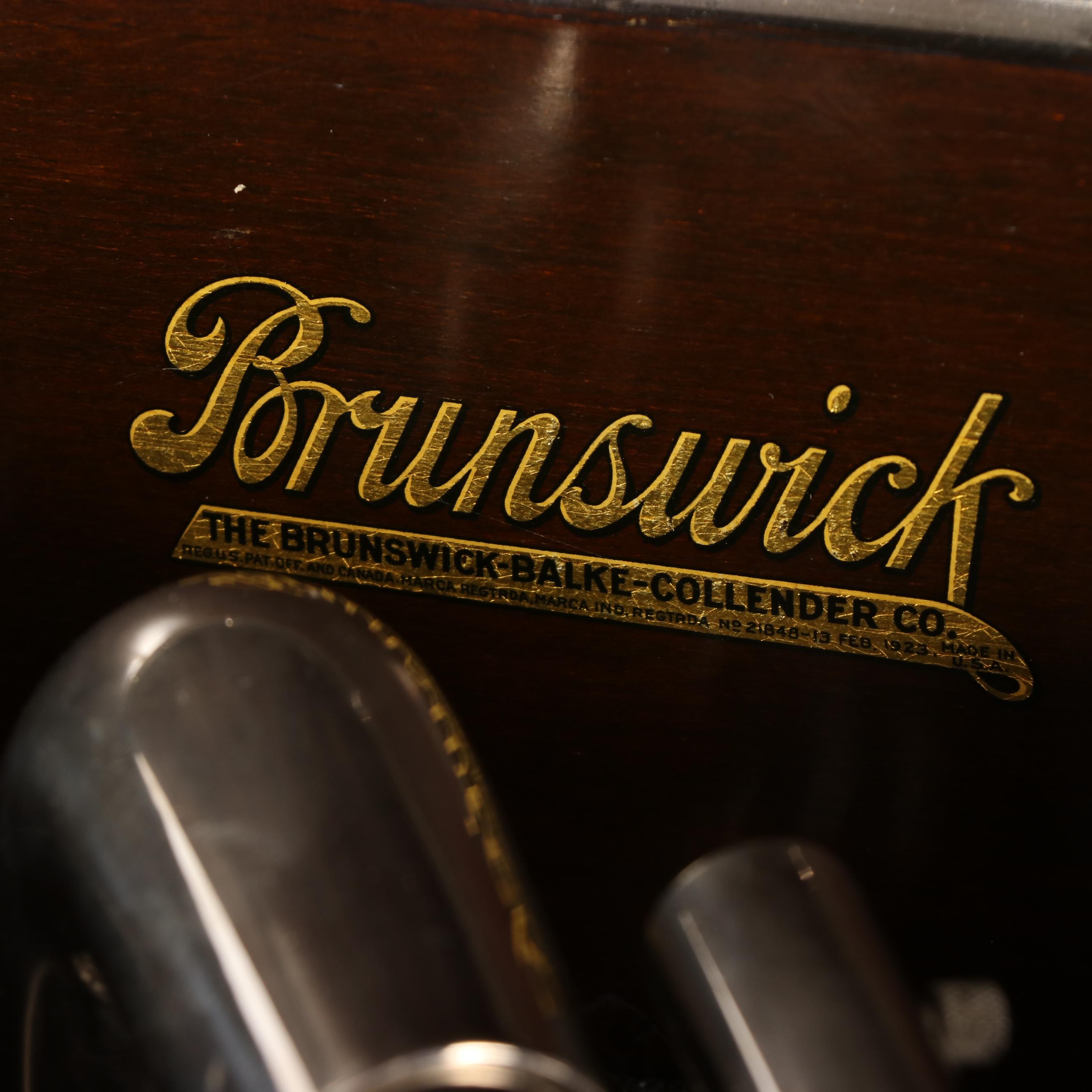 Brunswick Model R-A Turntable in William & Mary Style Mahogany Cabinet ...