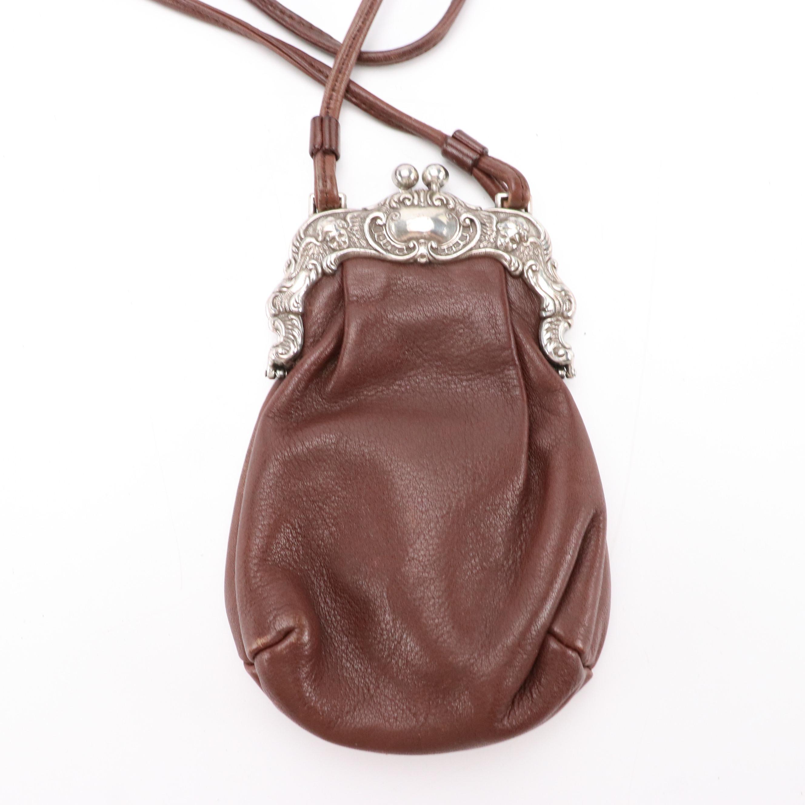 Brighton Leather Crossbody Frame Clutches, Other Tooled Leather Frame ...