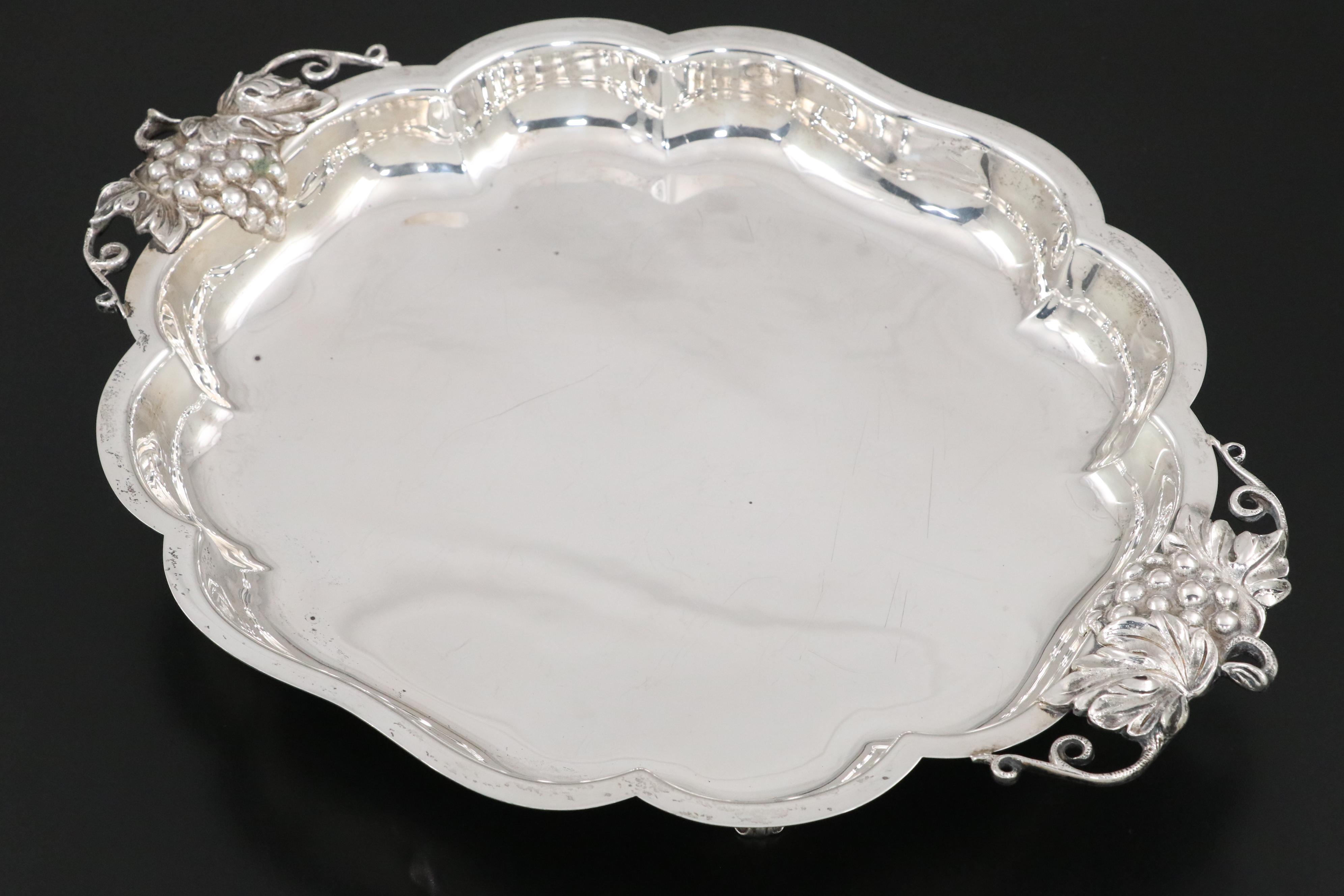 Durham Sterling Silver Tray, Mid-20th Century | Everything But The House