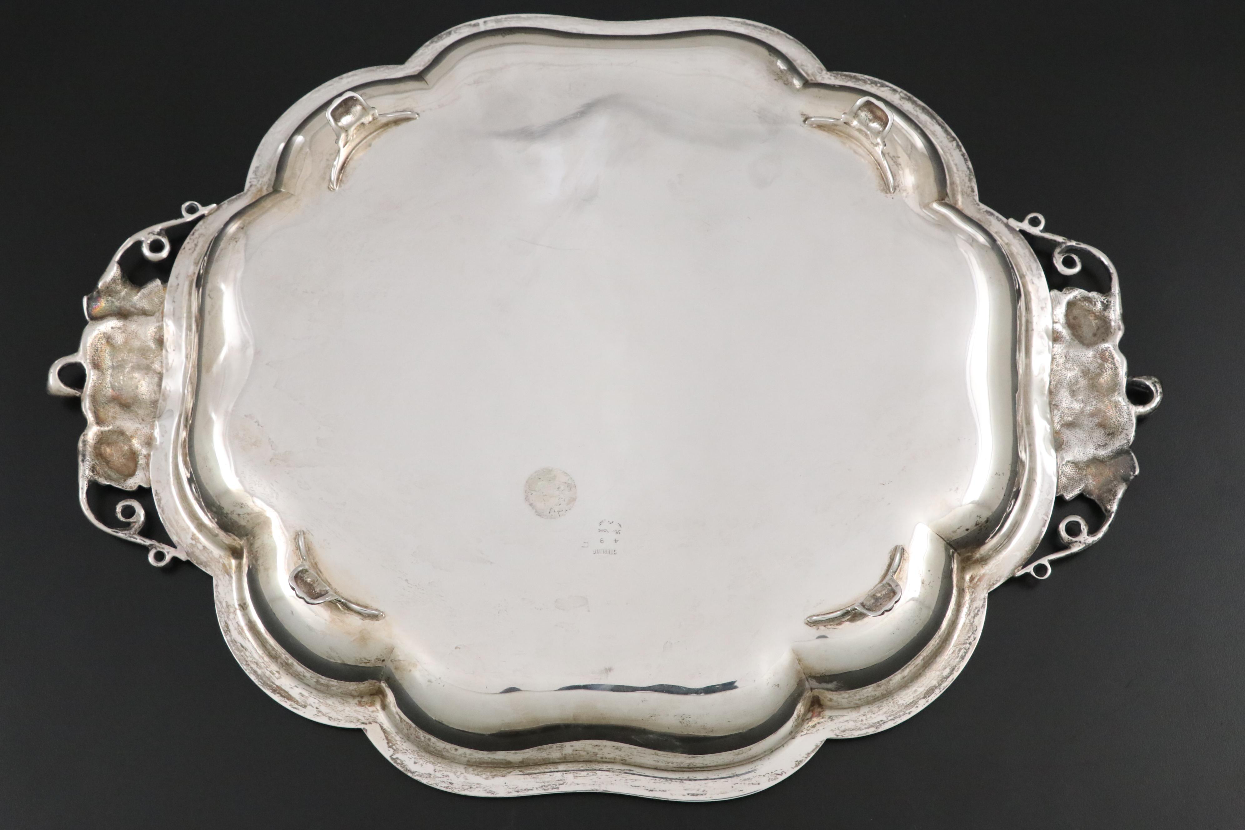 Durham Sterling Silver Tray, Mid-20th Century | EBTH